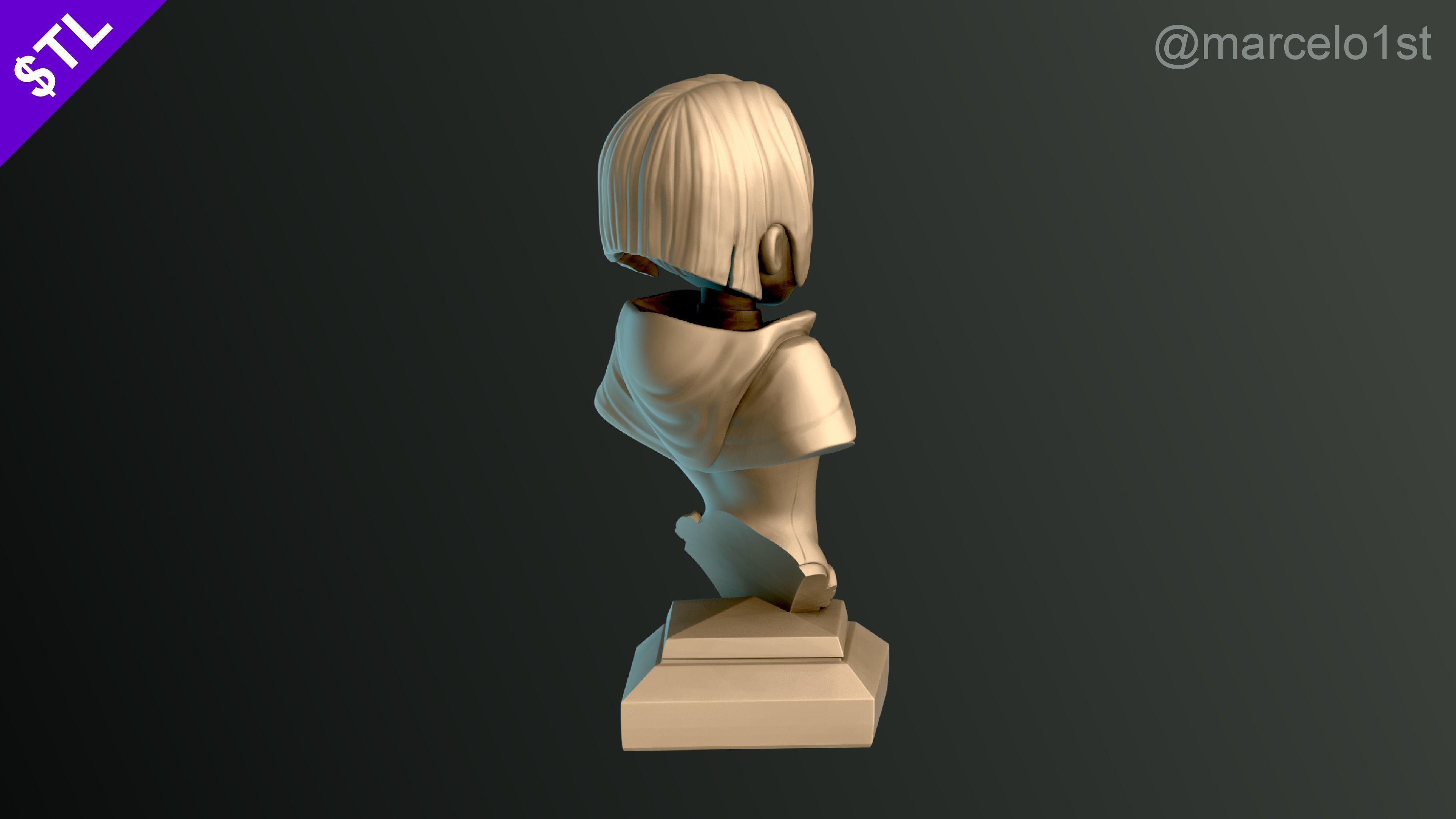 Raven Teen Titans Bust 3D model 3D printable | CGTrader