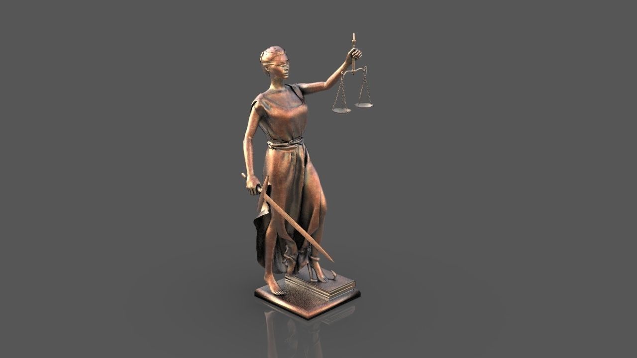 LADY JUSTICE 3D model | CGTrader