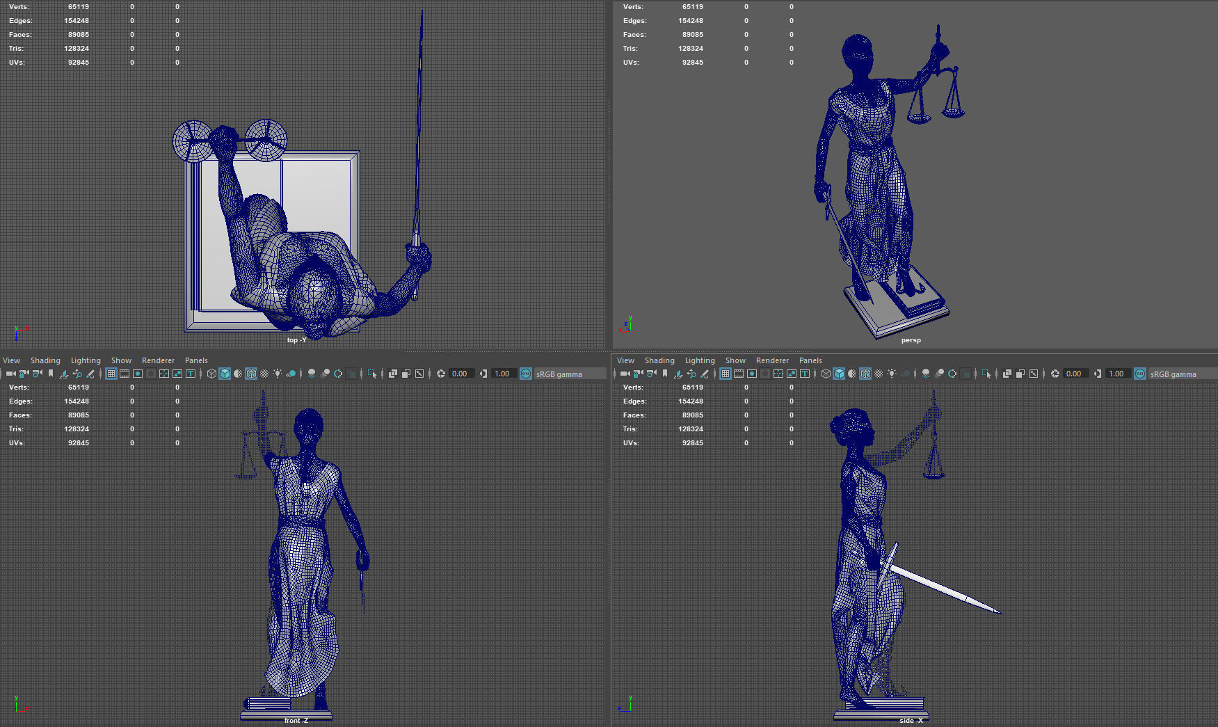 LADY JUSTICE 3D model | CGTrader