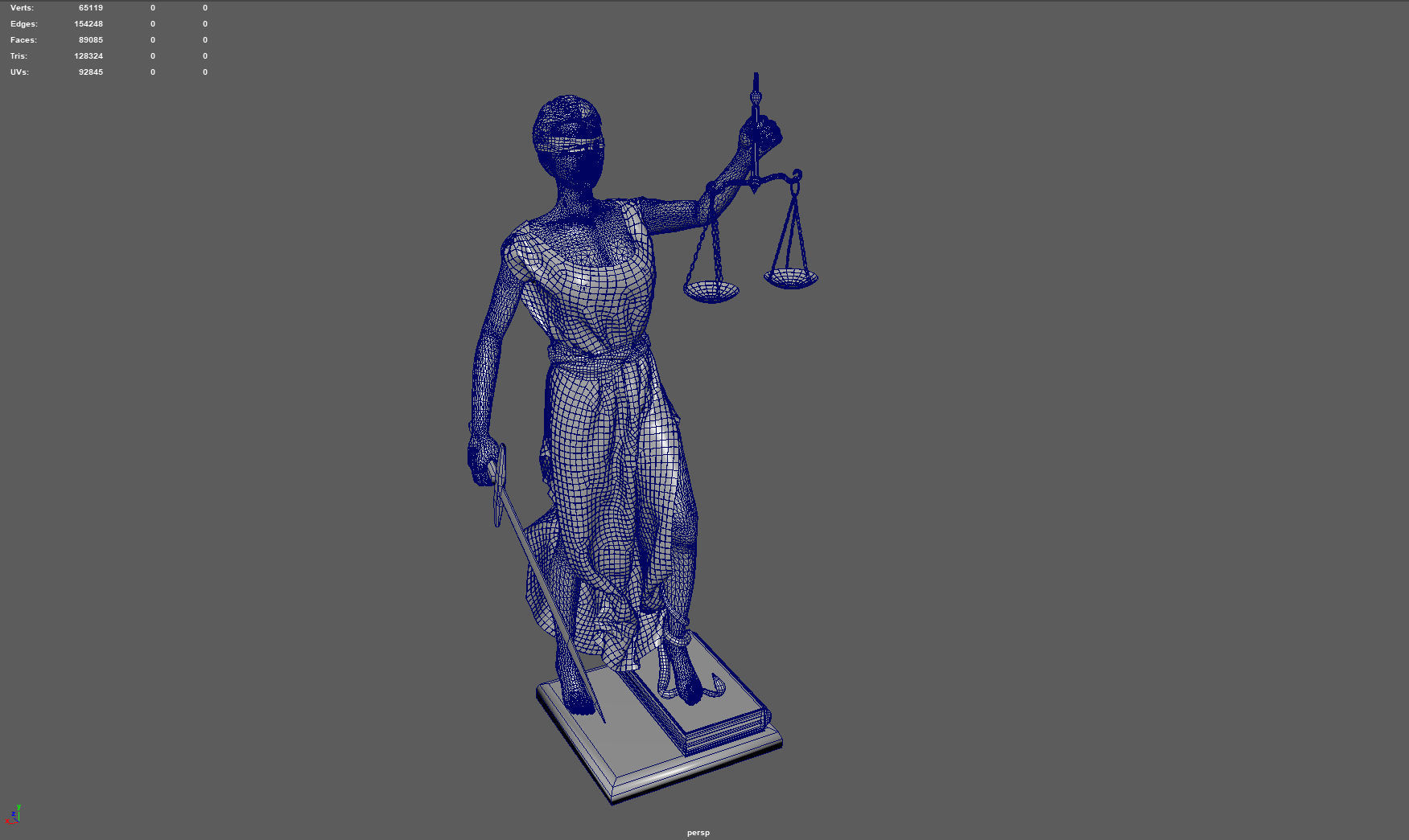 LADY JUSTICE 3D model | CGTrader