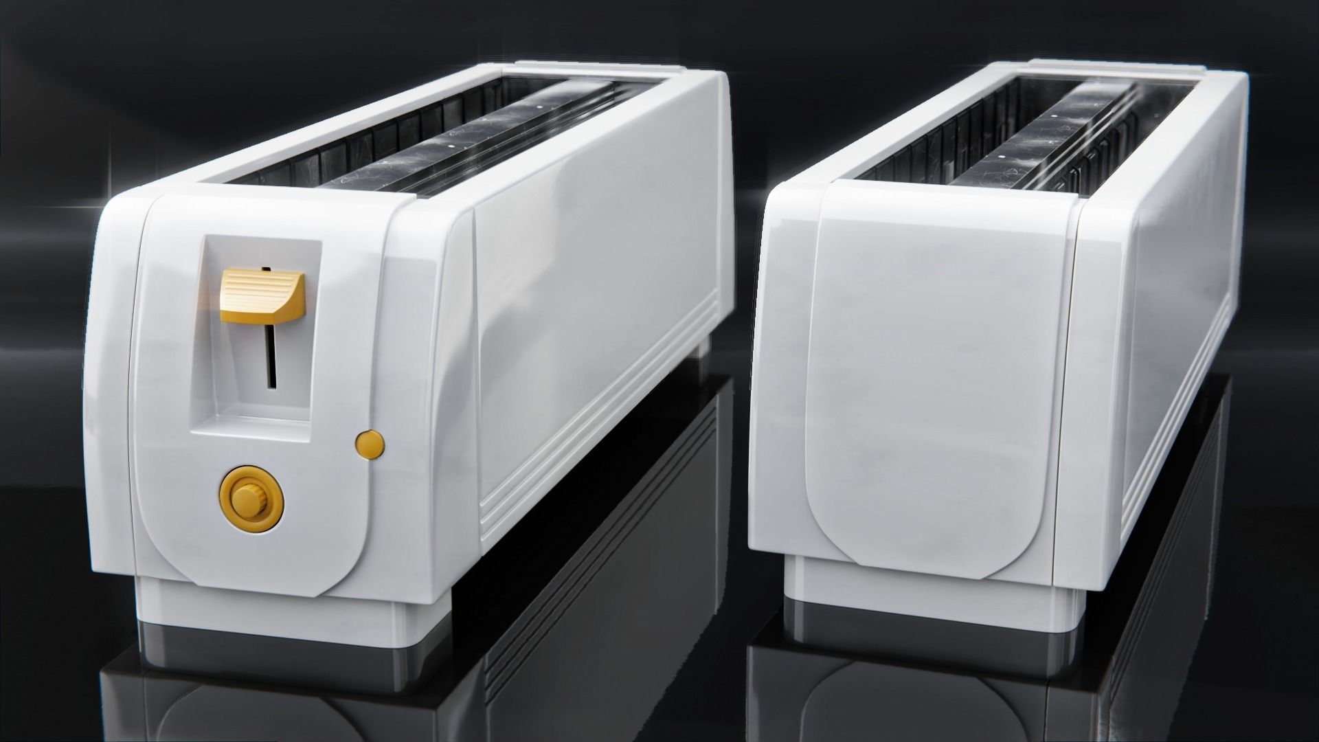 Toaster two free 3D model | CGTrader