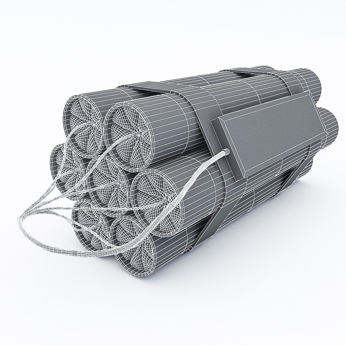 3D model 3D Dynamite bomb clock VR / AR / low-poly | CGTrader