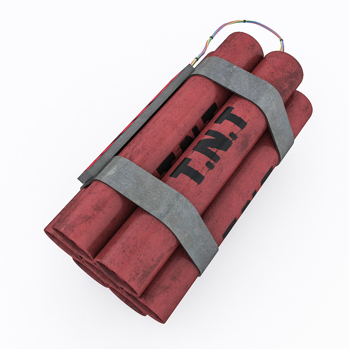 3D model 3D Dynamite bomb clock VR / AR / low-poly | CGTrader