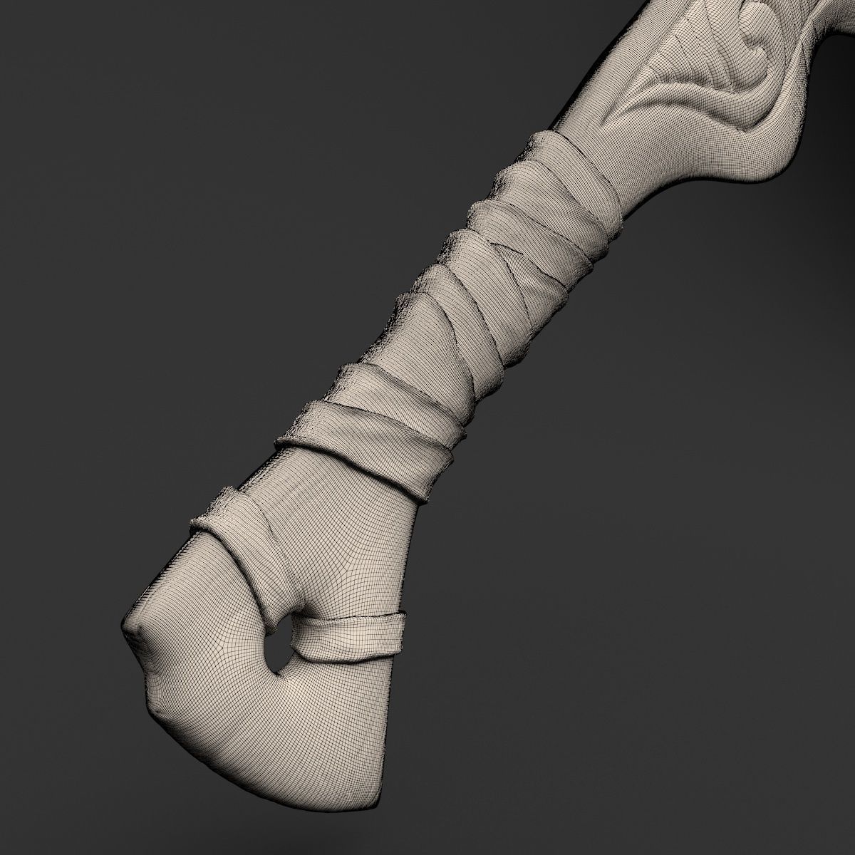 Maori Wooden Weapon - Wahaika 3D model | CGTrader