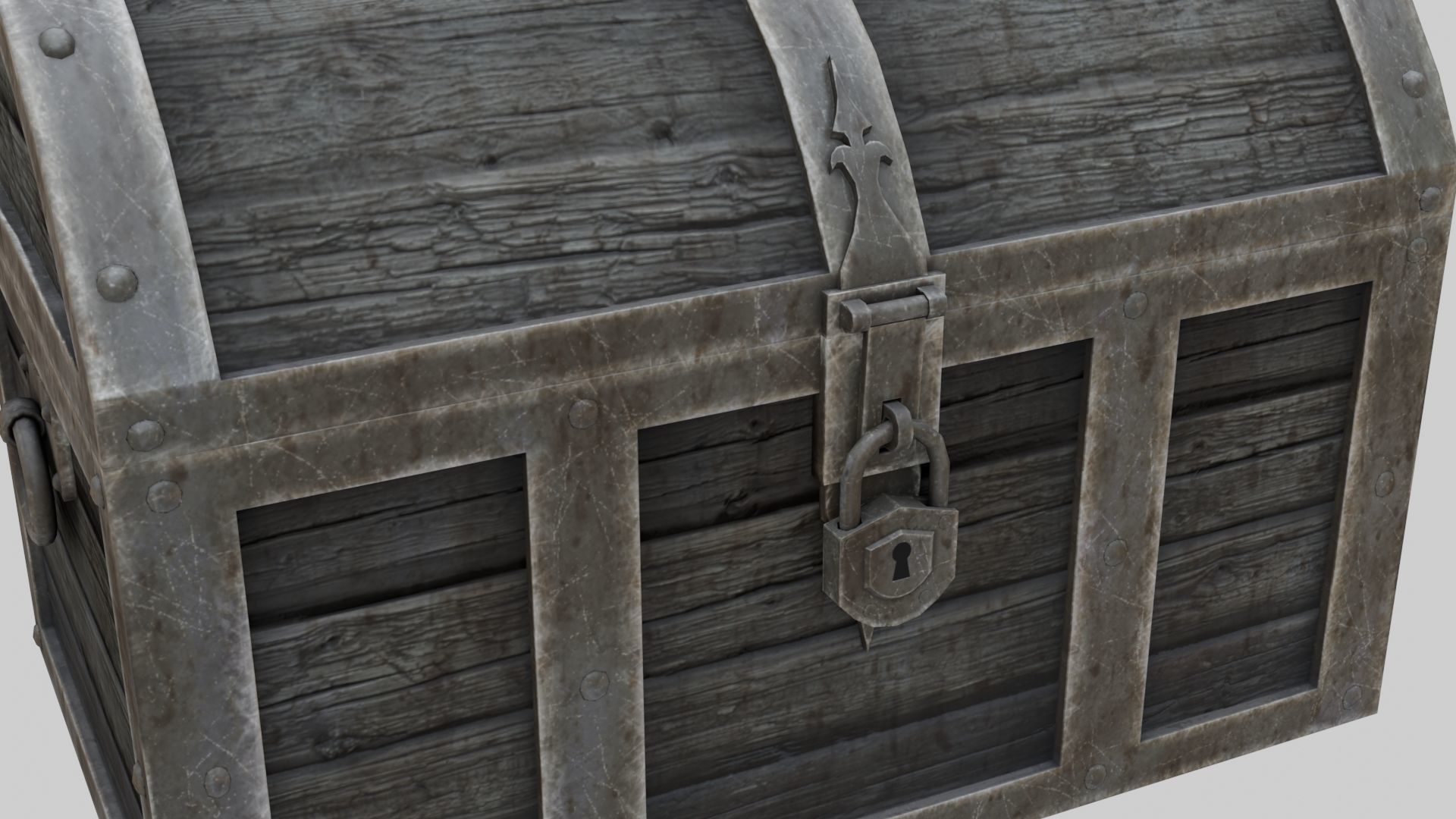 3D model Low Poly Antique Chests With PBR Materials and 2 Skins VR / AR ...