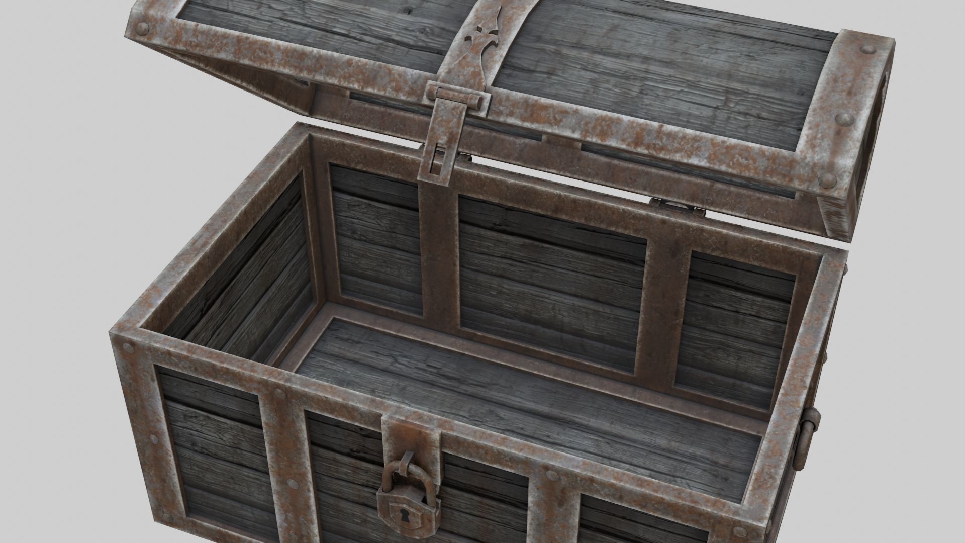 3D model Low Poly Antique Chests With PBR Materials and 2 Skins VR / AR ...