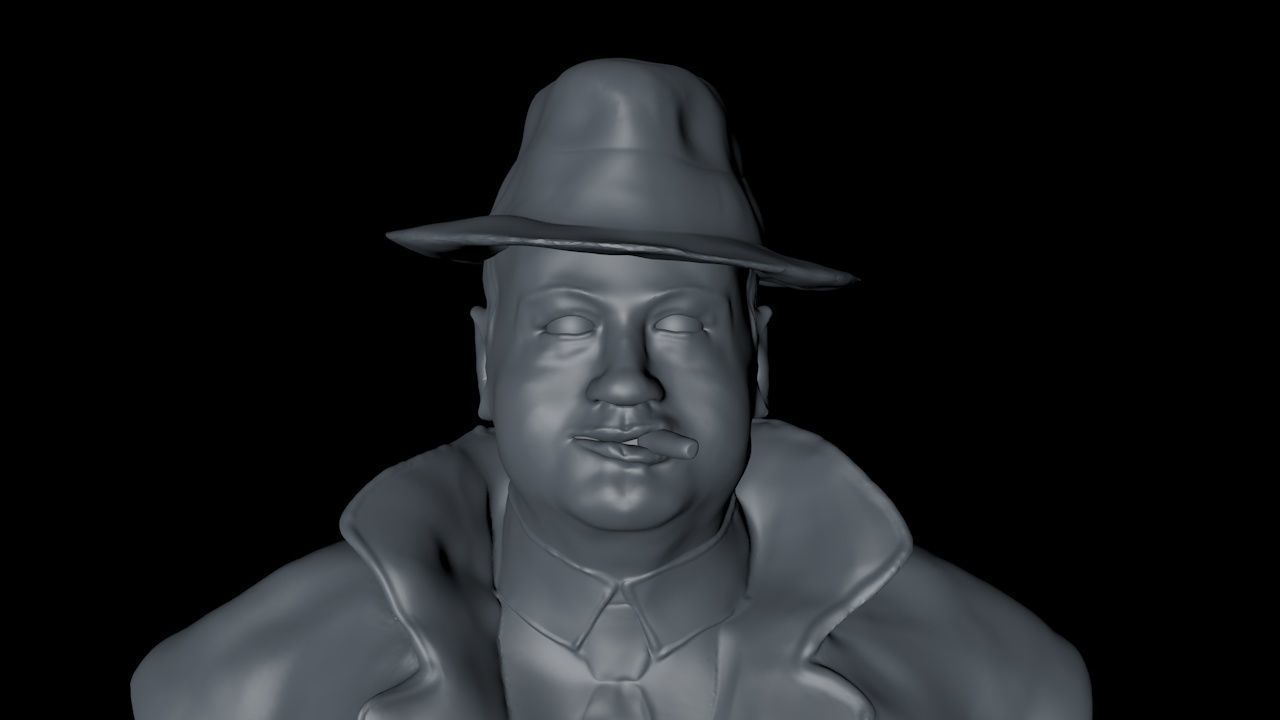 Al Capone bust 3D model | CGTrader
