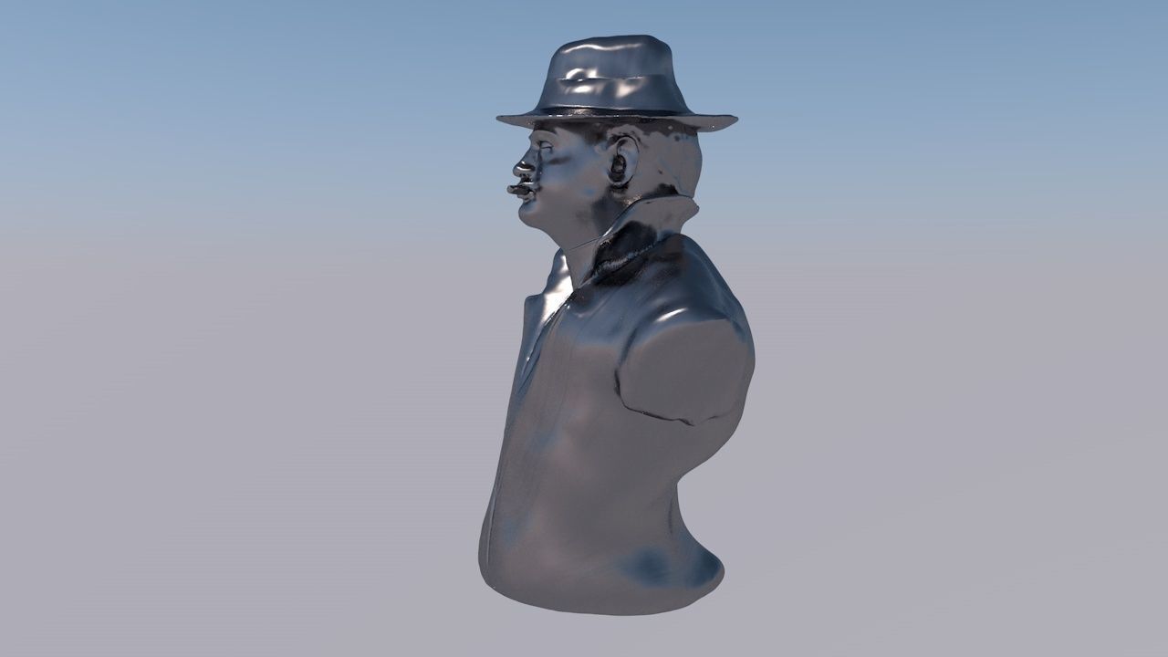Al Capone bust 3D model | CGTrader
