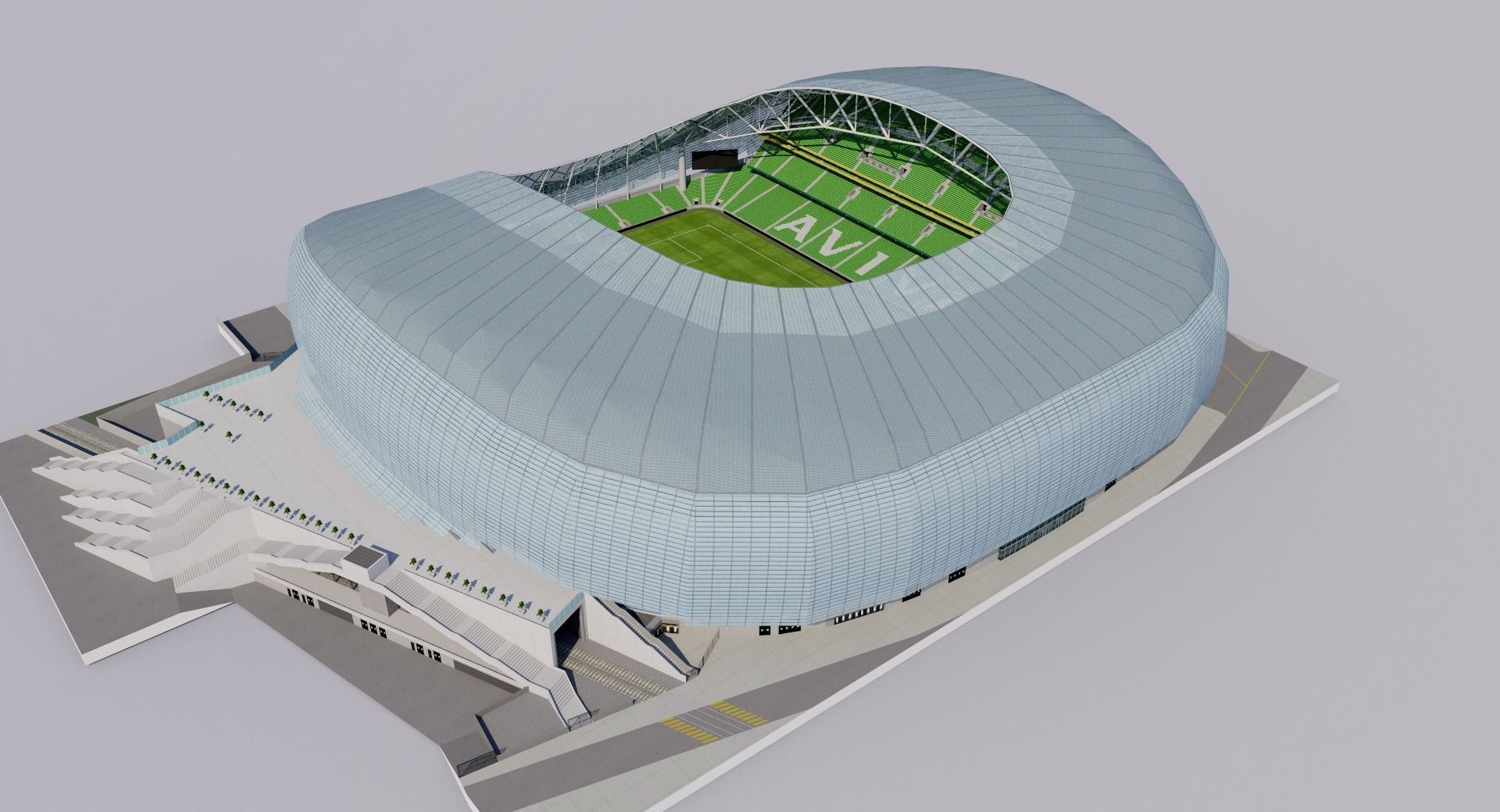 Aviva Stadium - Dublin Ireland 3D model | CGTrader