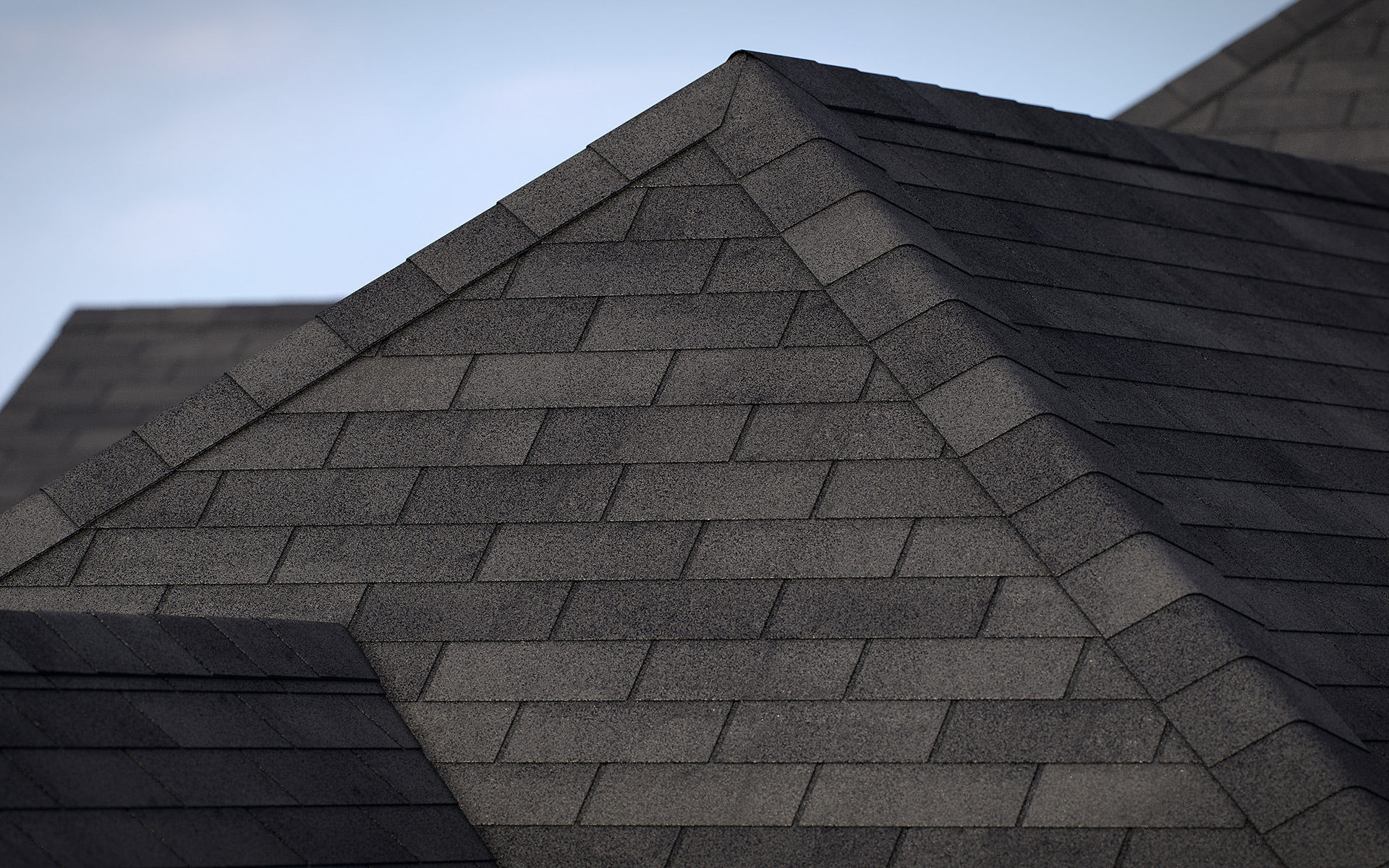 RailClone Preset of 3-tab Asphalt Roof Shingles for 3dsmax V-Ray 3D ...
