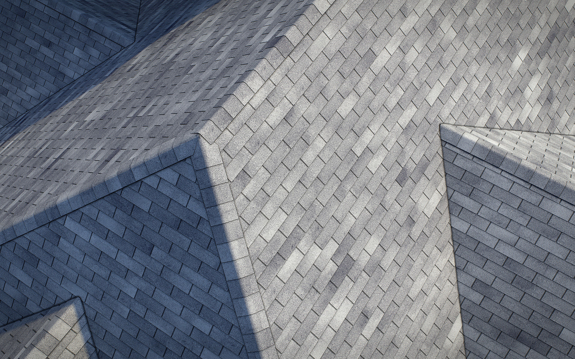 RailClone Preset of 3-tab Asphalt Roof Shingles for 3dsmax V-Ray 3D ...