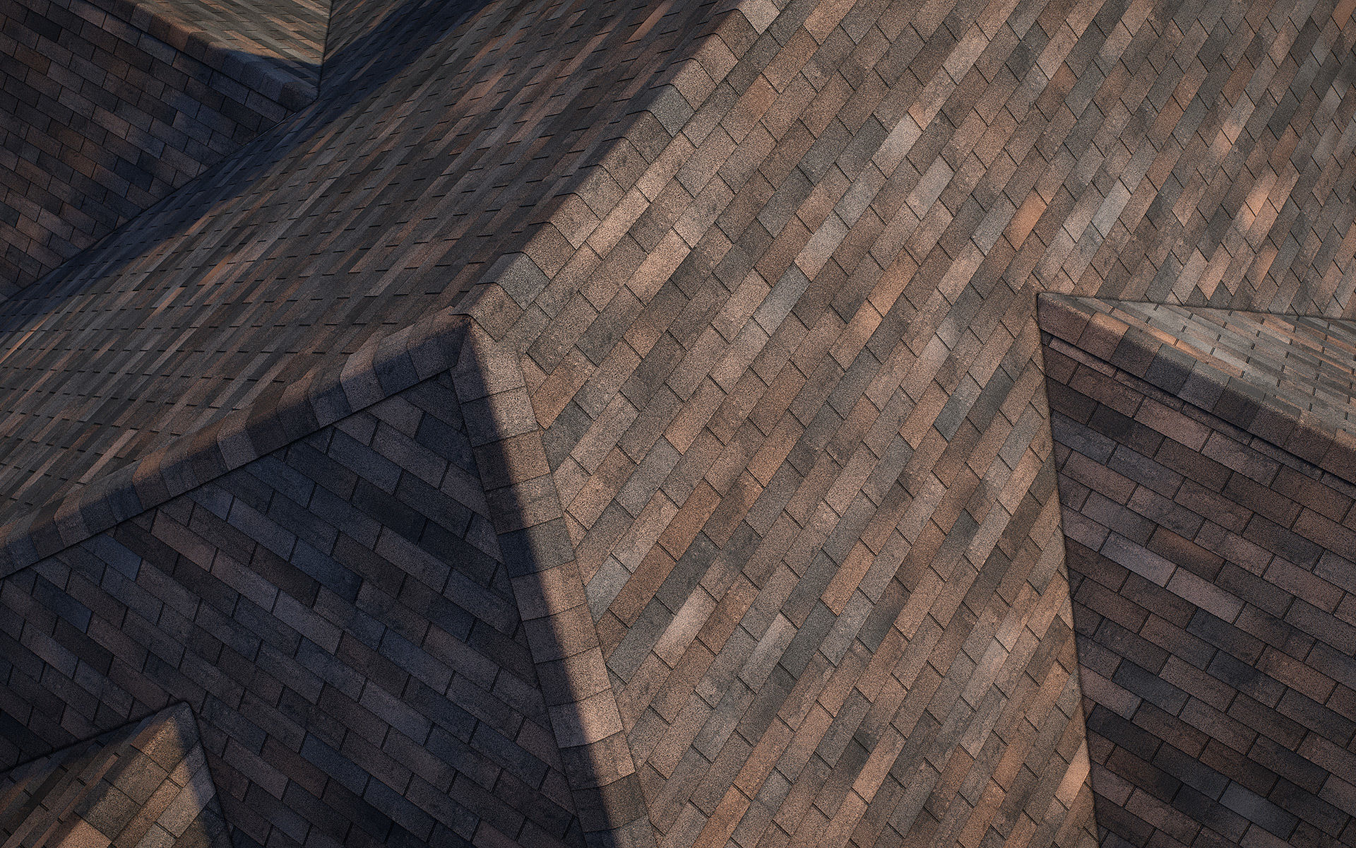 RailClone Preset of 3-tab Asphalt Roof Shingles for 3dsmax V-Ray 3D ...