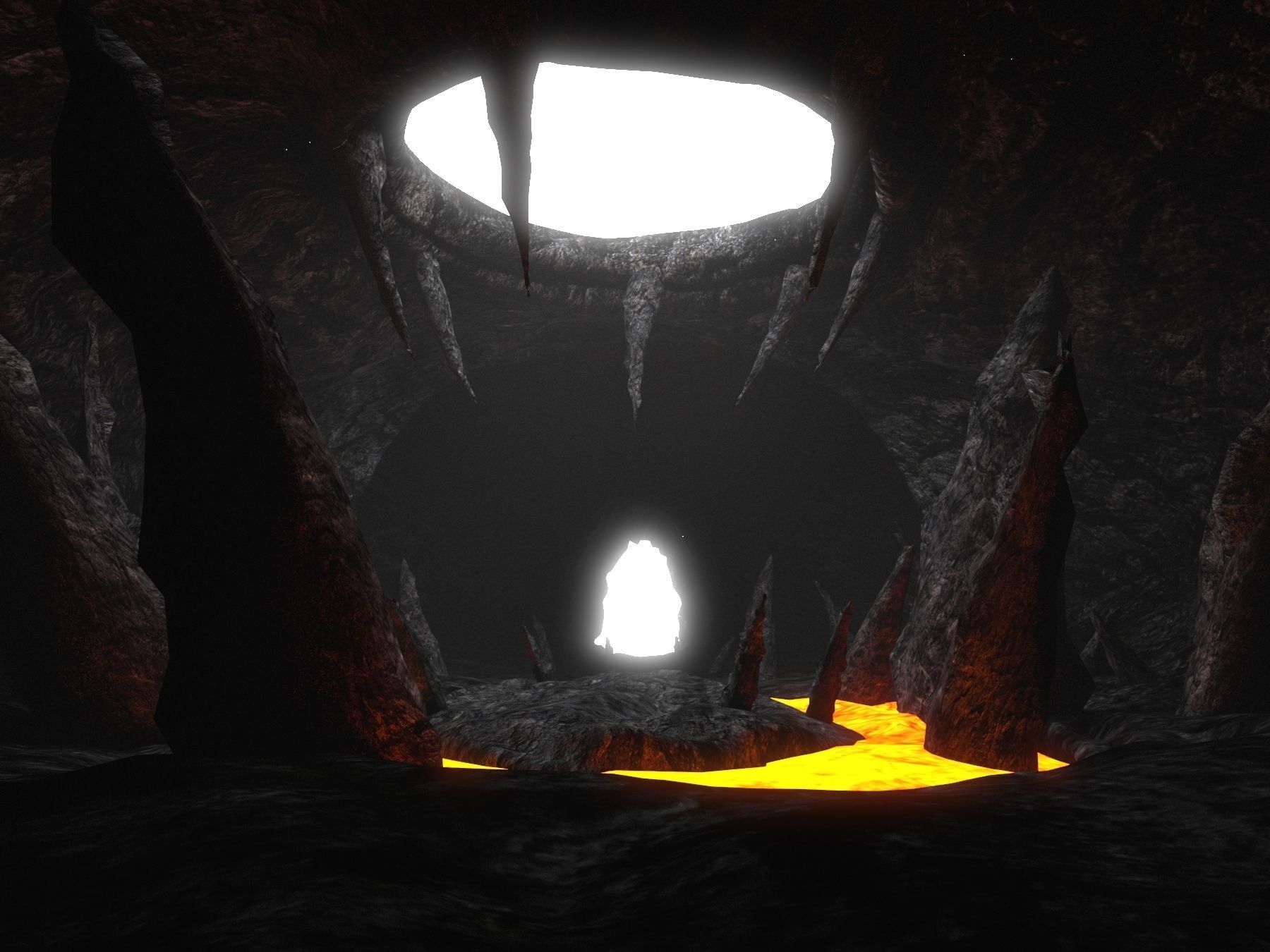 3D model Cavern entrance to cave VR / AR / low-poly | CGTrader