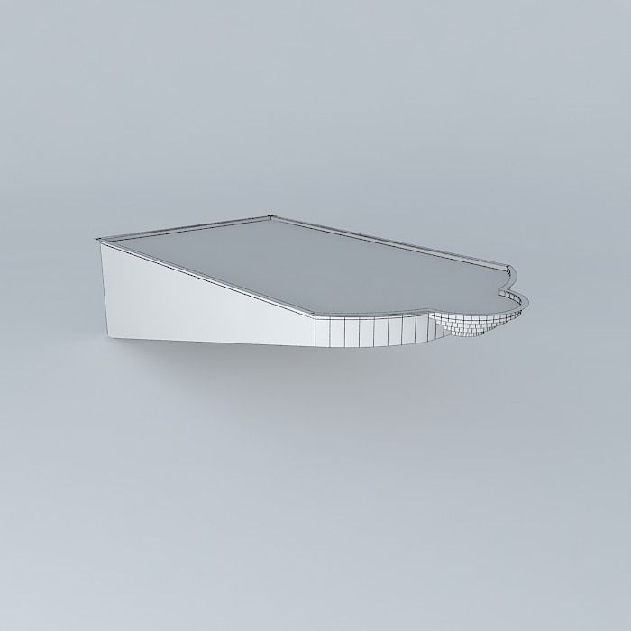 Swimming Pool With Steps 3D model | CGTrader