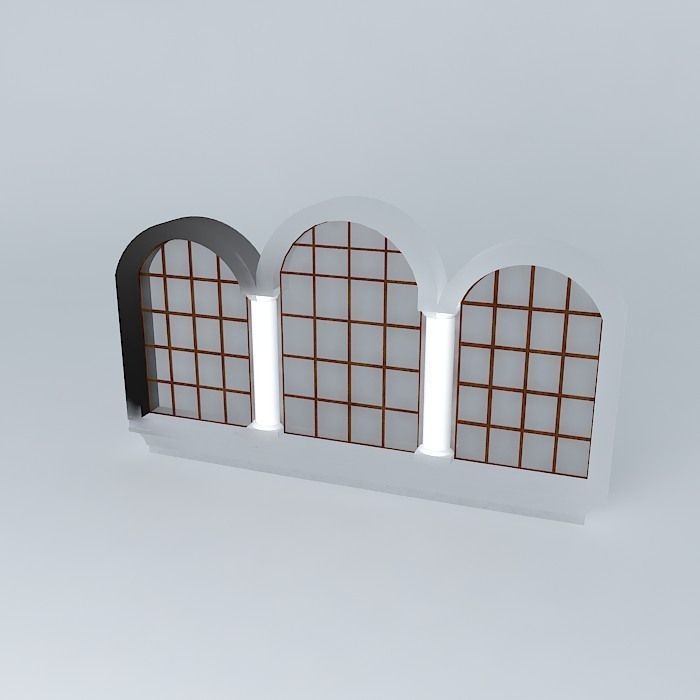 3 Section Window free 3D model | CGTrader