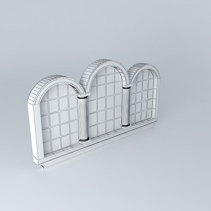 3 Section Window free 3D model | CGTrader