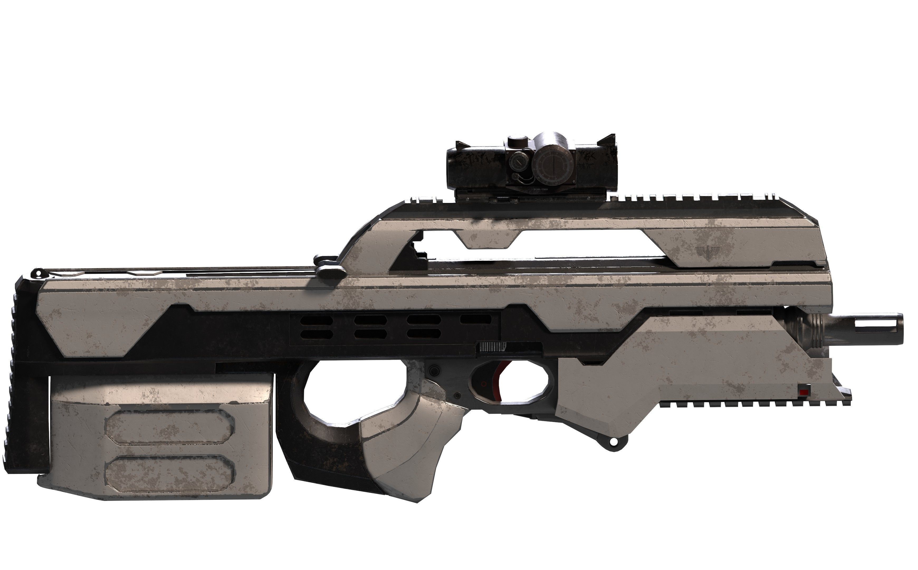 Futuristic Rifle 3D model | CGTrader