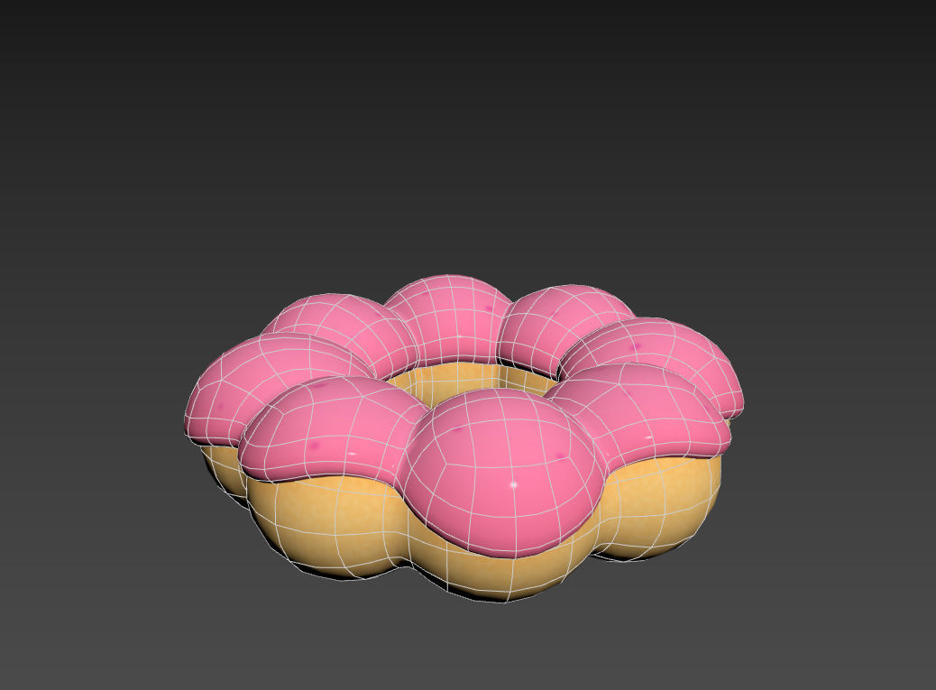 Ring Shaped Donut 3D model | CGTrader
