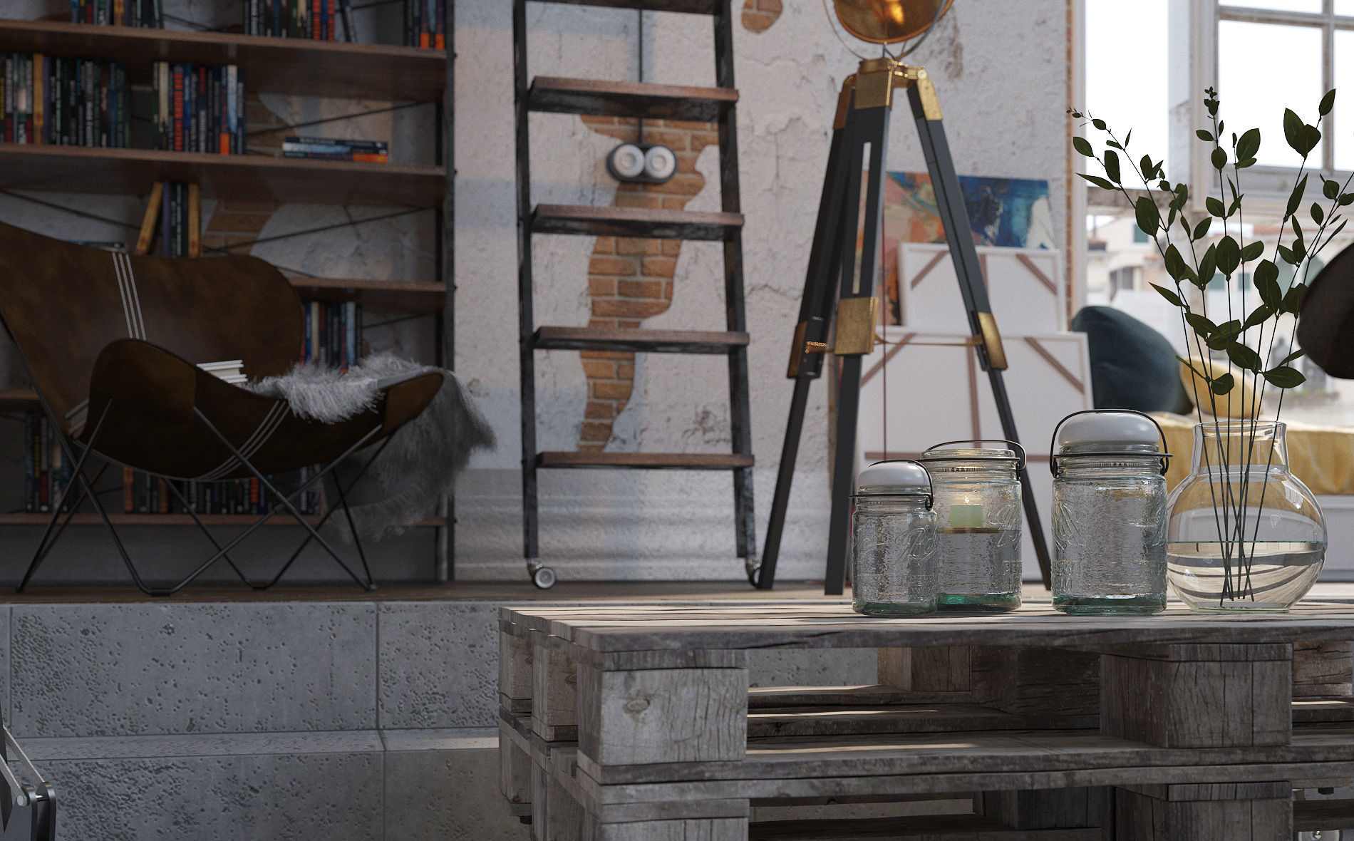 Studio Loft 3D model | CGTrader