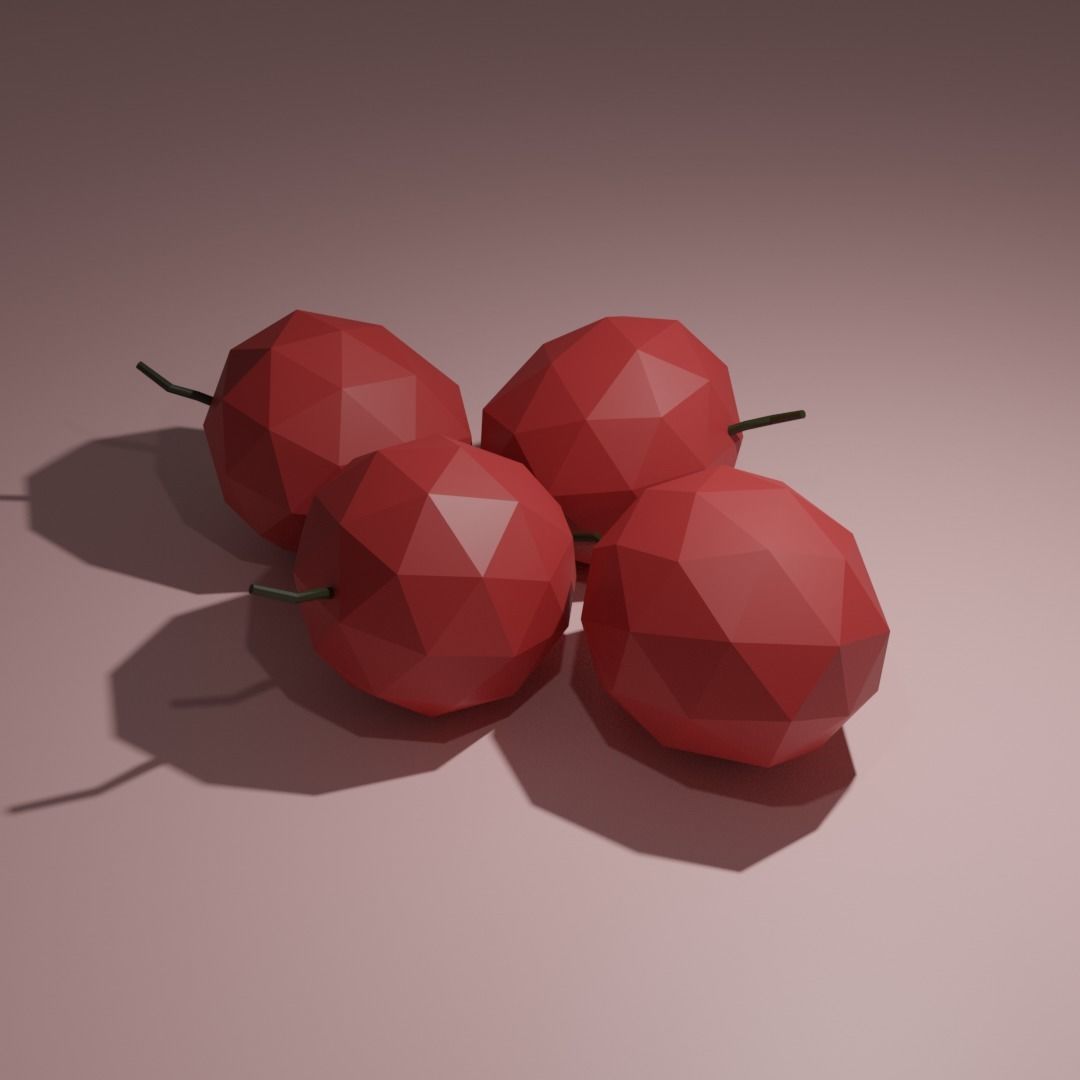 Low poly fruits pack-2 3D model | CGTrader