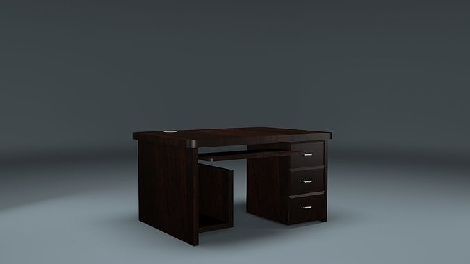 Computer table 3D model | CGTrader