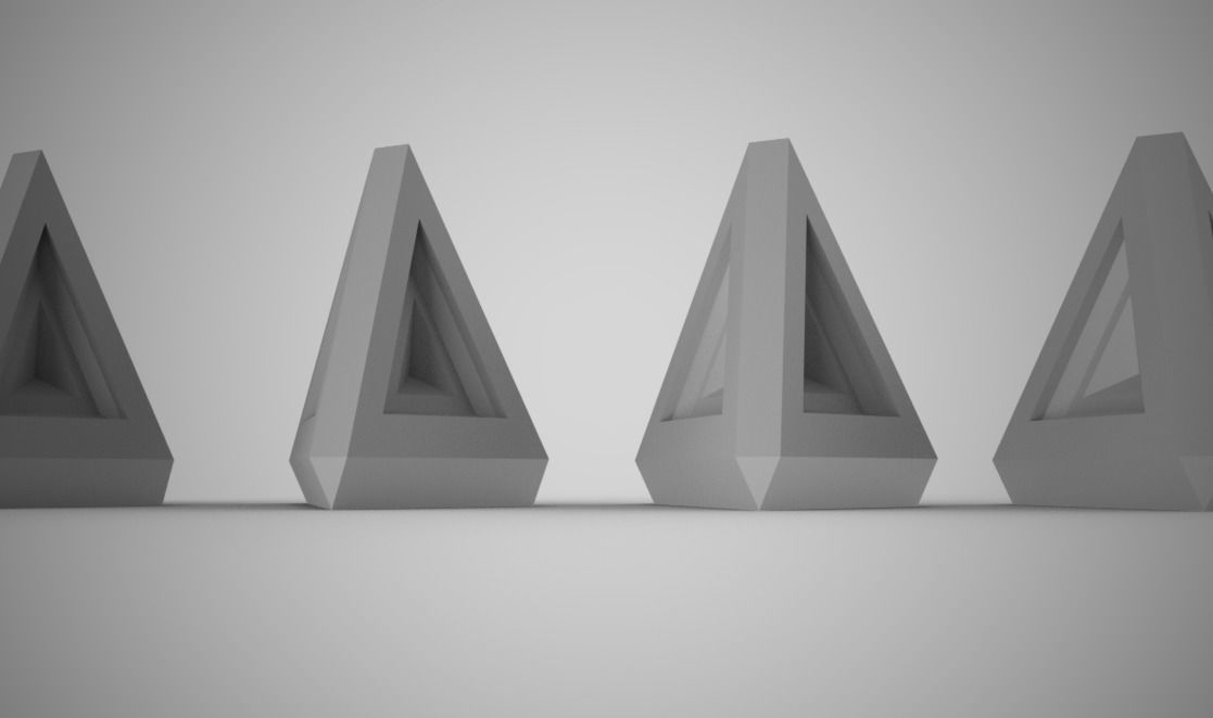 Asymmetrical Ornaments 2 3D model 3D printable | CGTrader