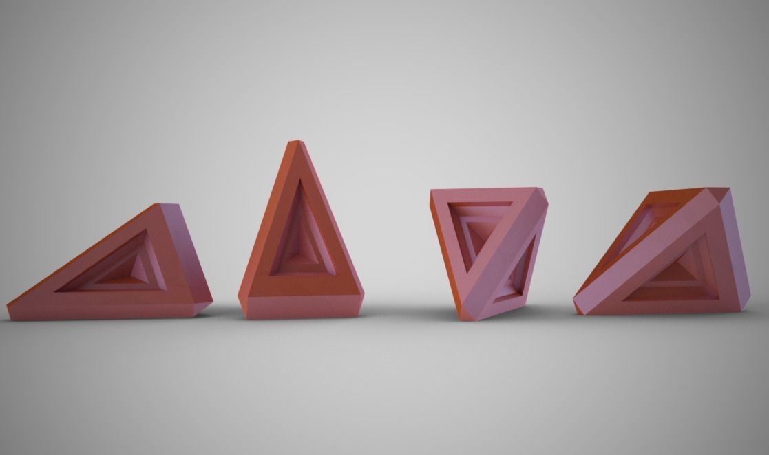 Asymmetrical Ornaments 2 3D model 3D printable | CGTrader