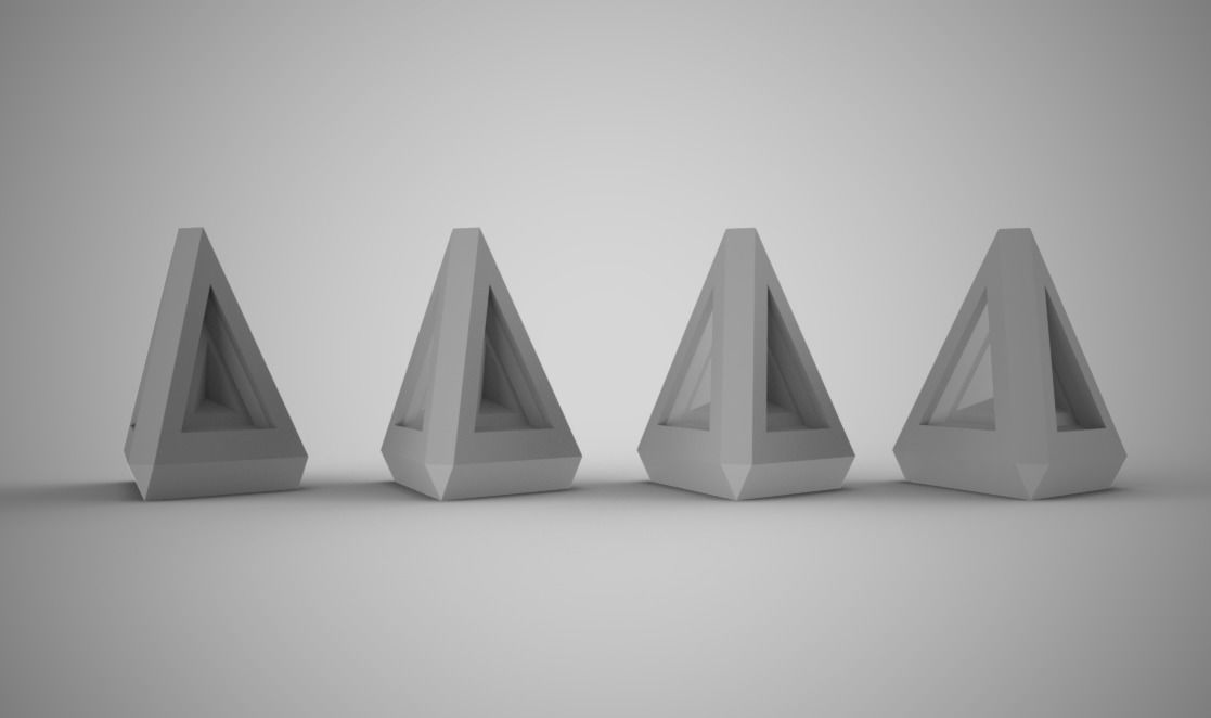 Asymmetrical Ornaments 2 3D model 3D printable | CGTrader