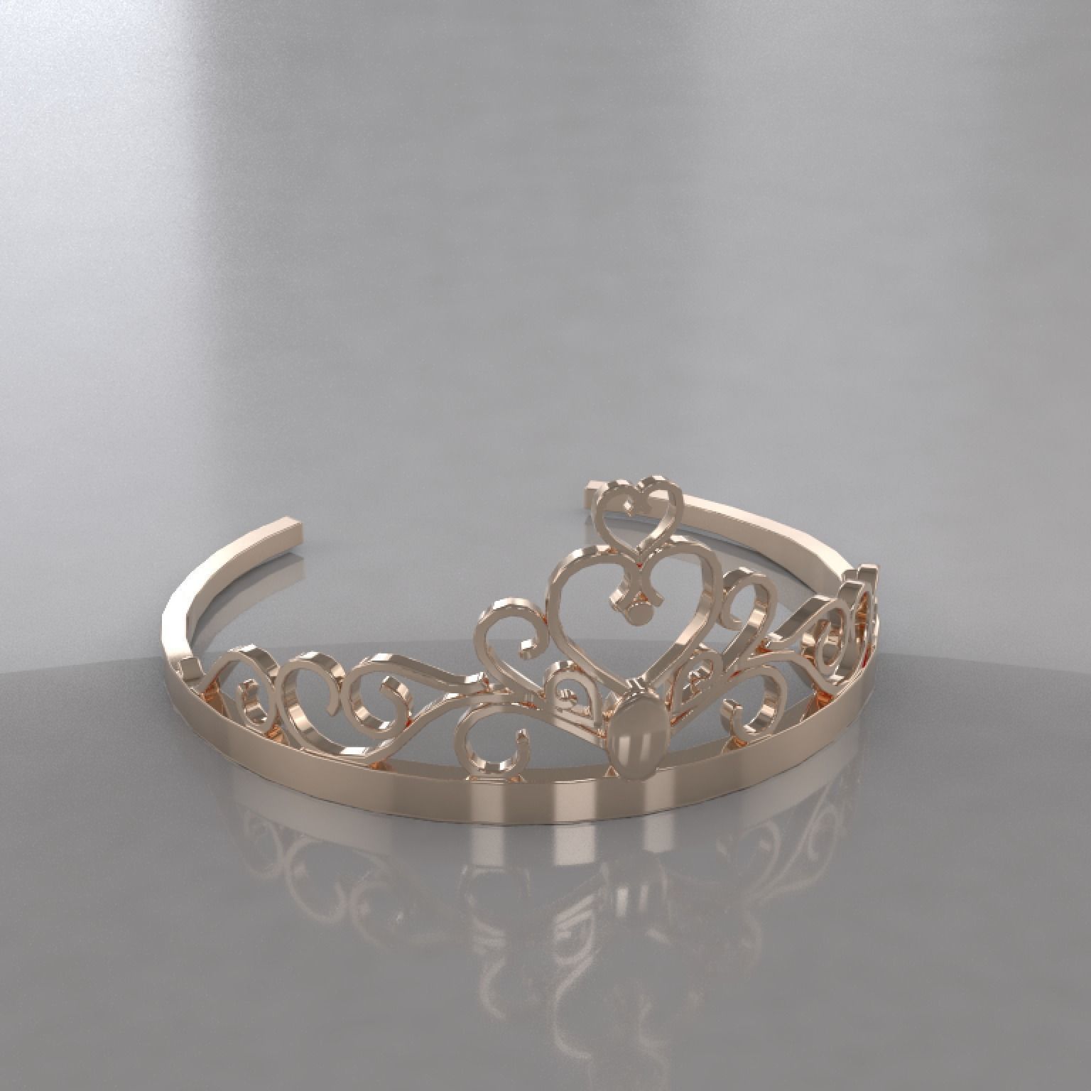 Anillo Corona Crown Ring 3D model | CGTrader