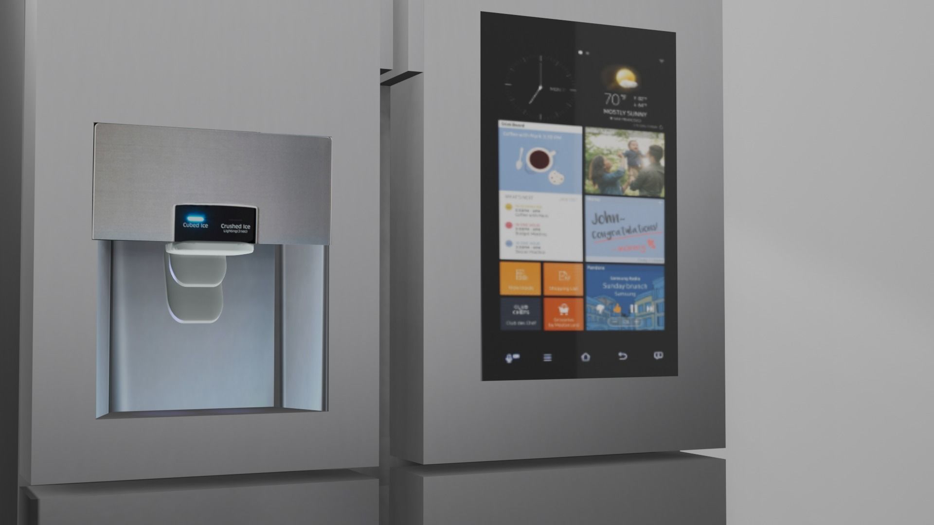 Modern fridge 3D free VR / AR / low-poly 3D model | CGTrader