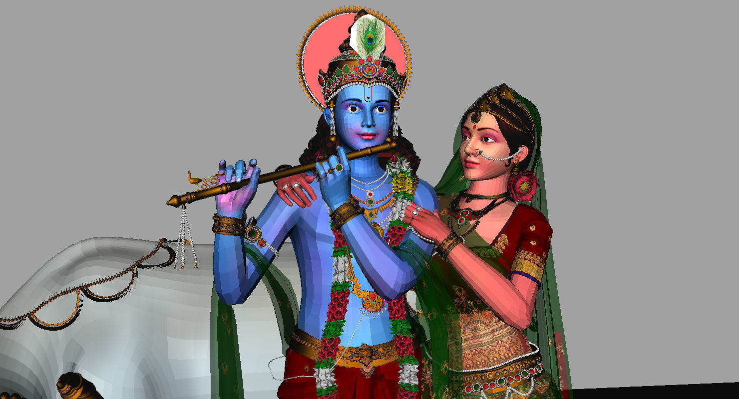 god krishna 3d model 3D model | CGTrader