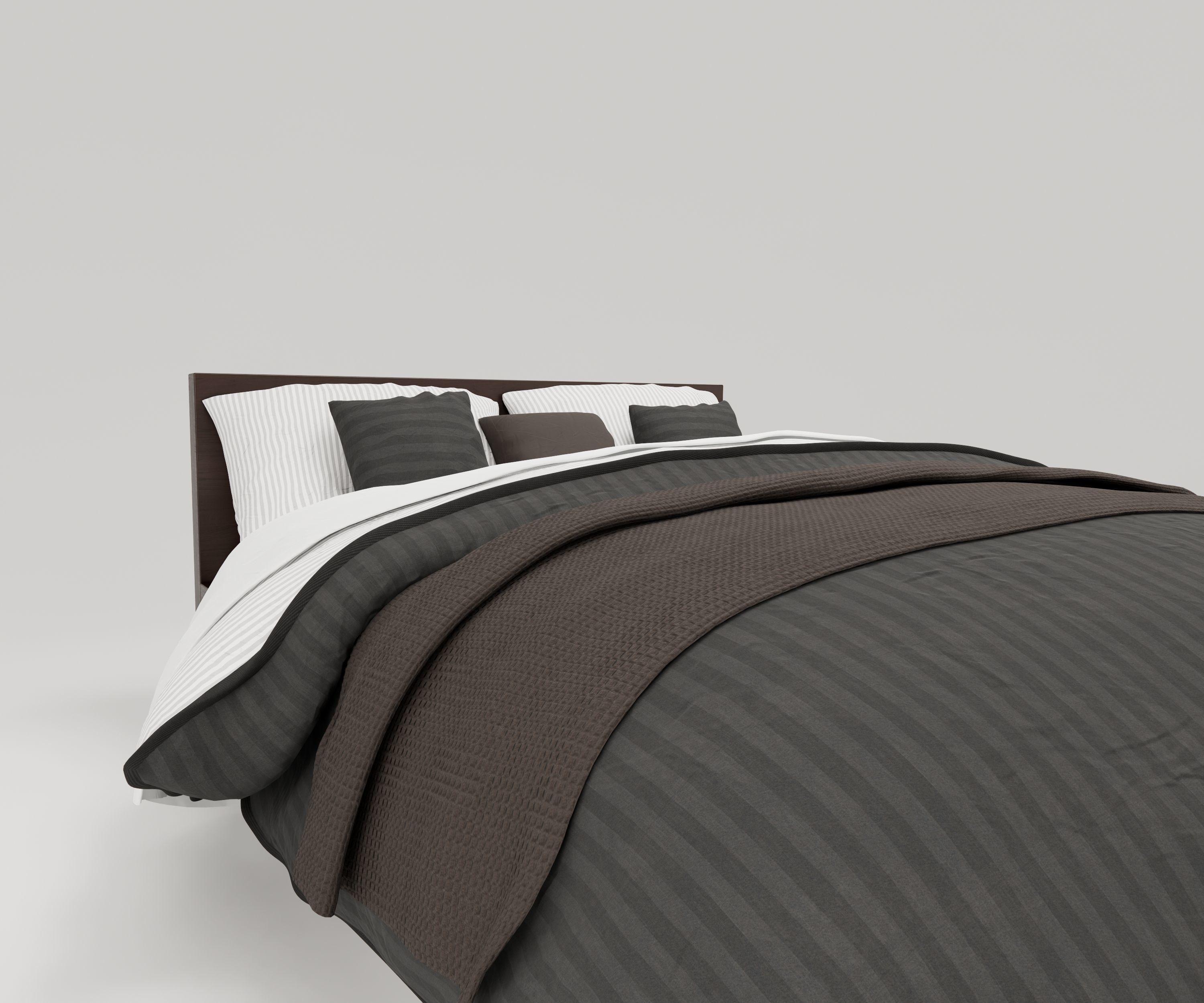 Revit Bed Family Three Sizes Full Queen and King 3D model | CGTrader