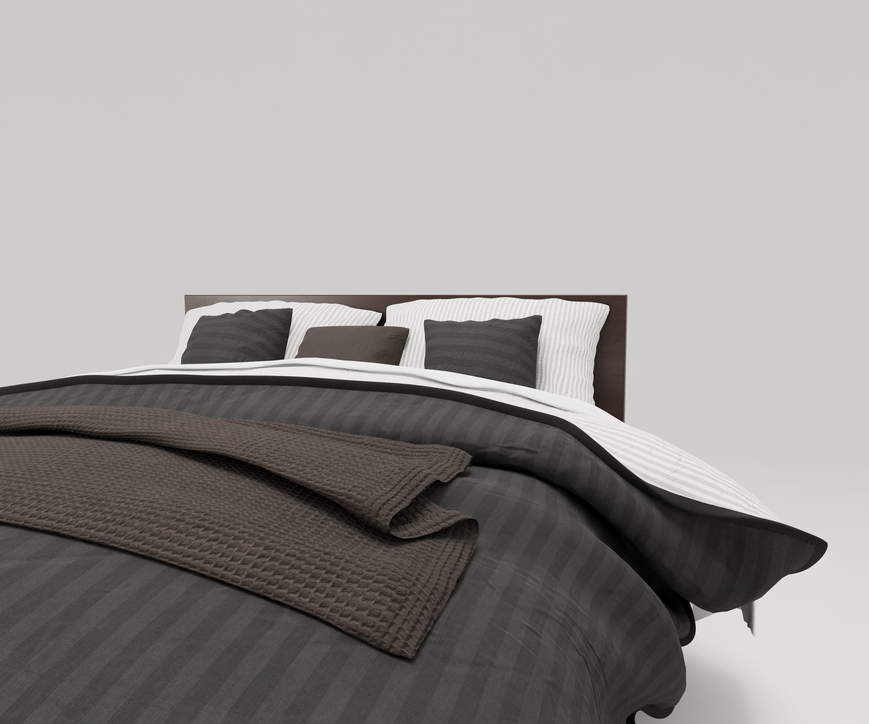 Revit Bed Family Three Sizes Full Queen and King 3D model | CGTrader
