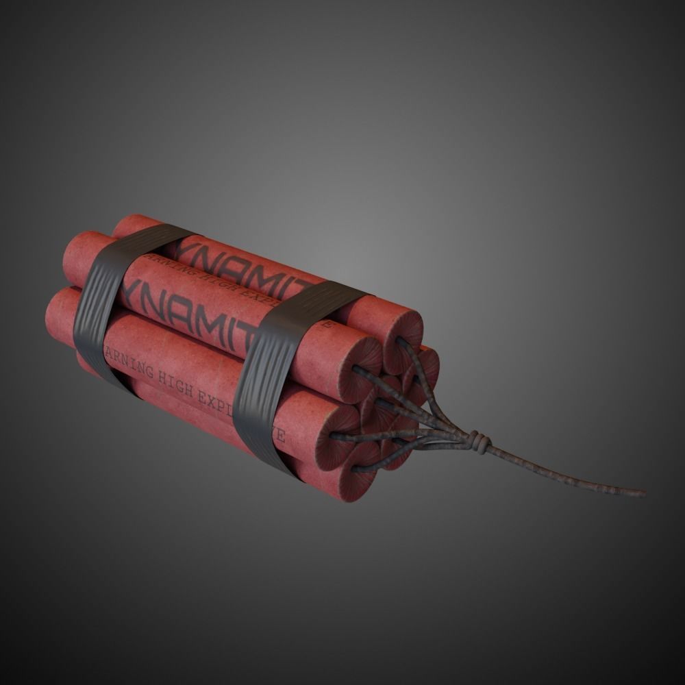 3D model Dynamite Red for Game Ready VR / AR / low-poly | CGTrader