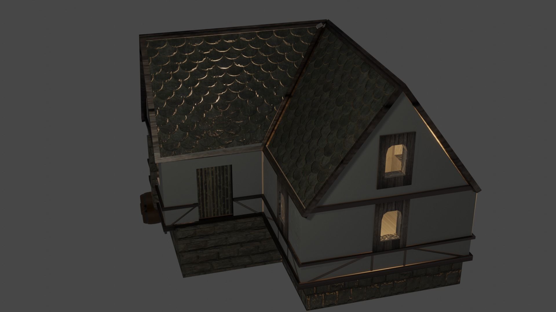 Tavern Building free 3D model | CGTrader