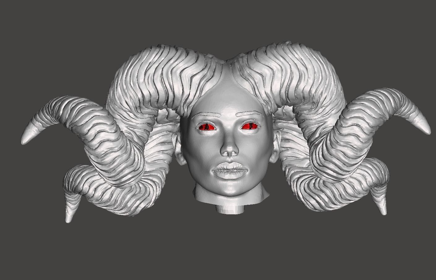 Demone regina 3D model 3D printable | CGTrader