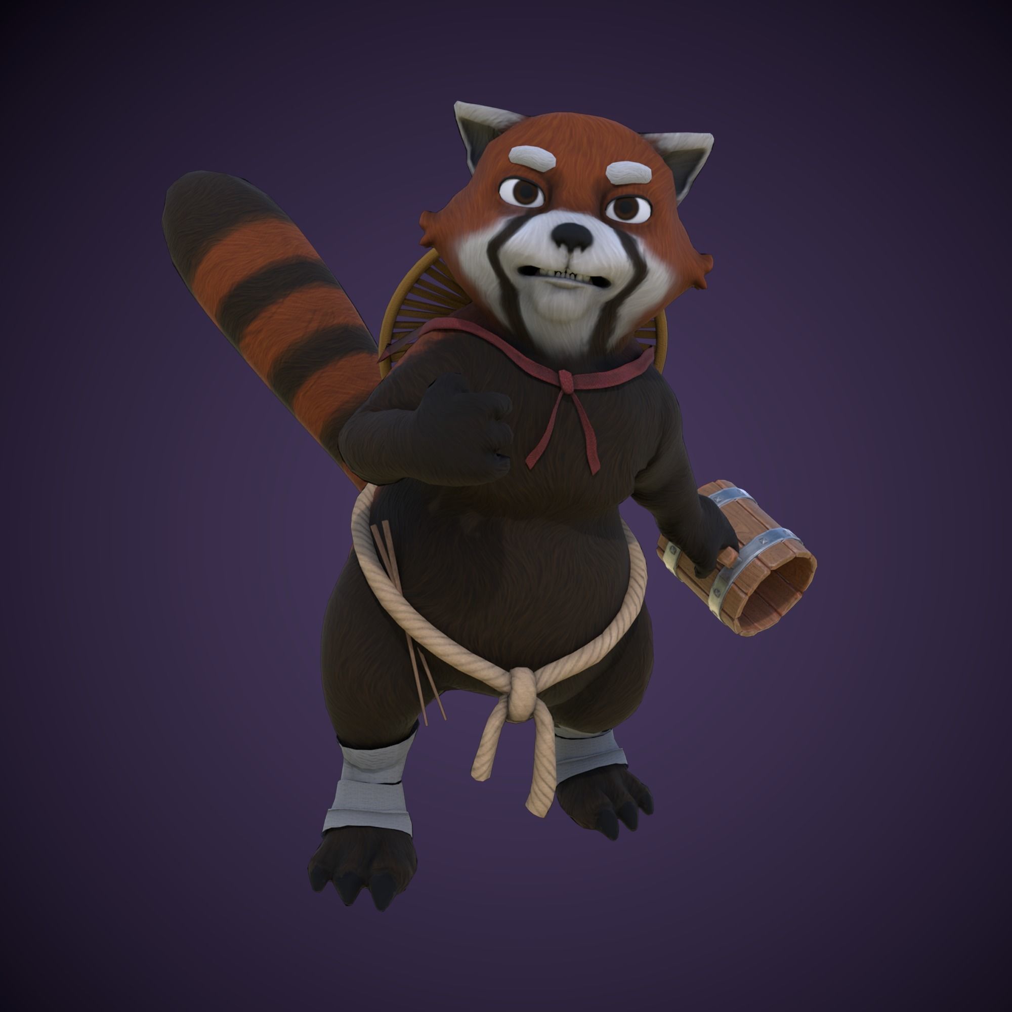 Red Panda rigged 3D model rigged | CGTrader
