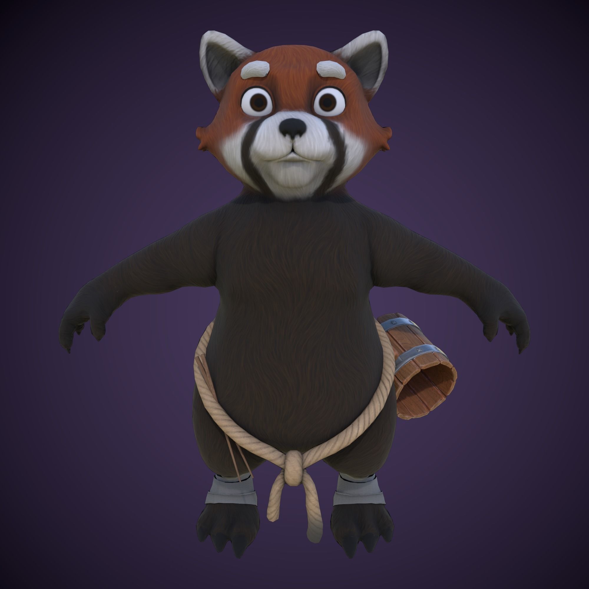 Red Panda rigged 3D model rigged | CGTrader