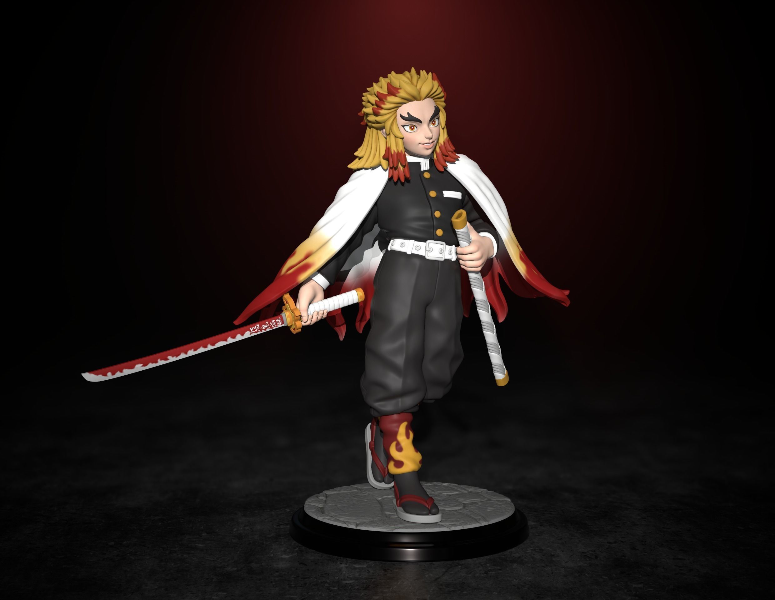 Kyojuro Rengoku 3D model 3D printable | CGTrader