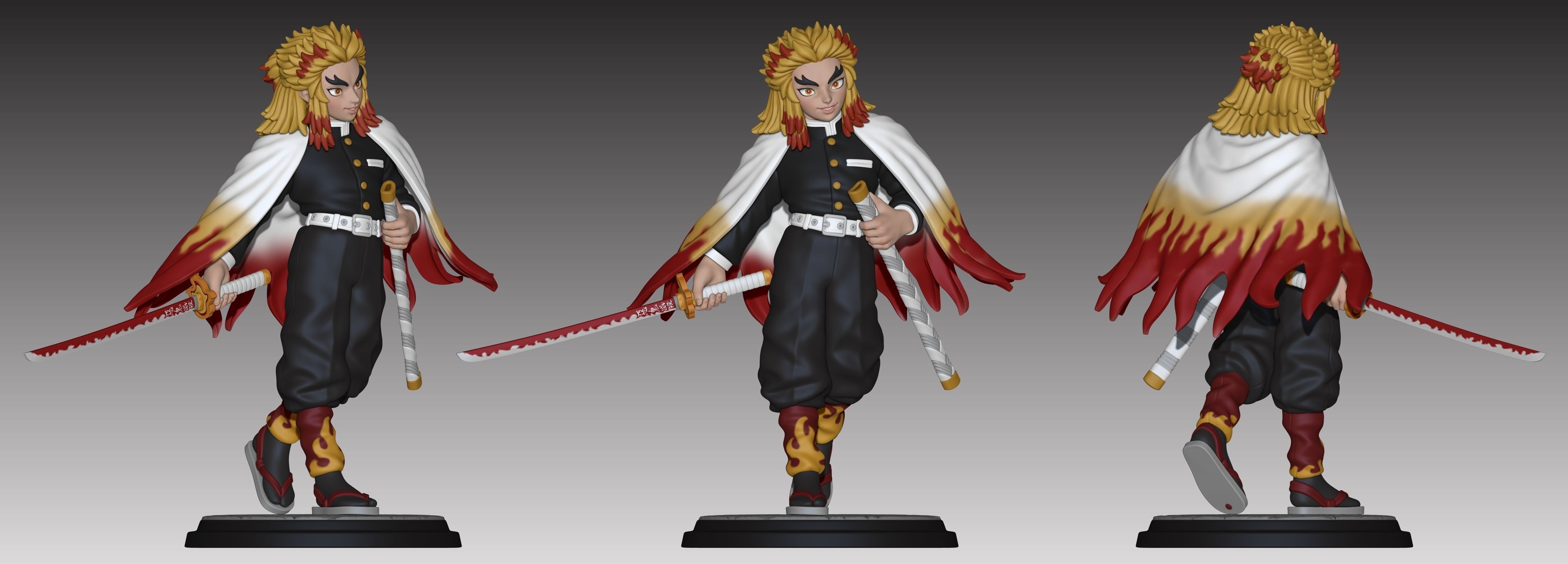 Kyojuro Rengoku 3D model 3D printable | CGTrader