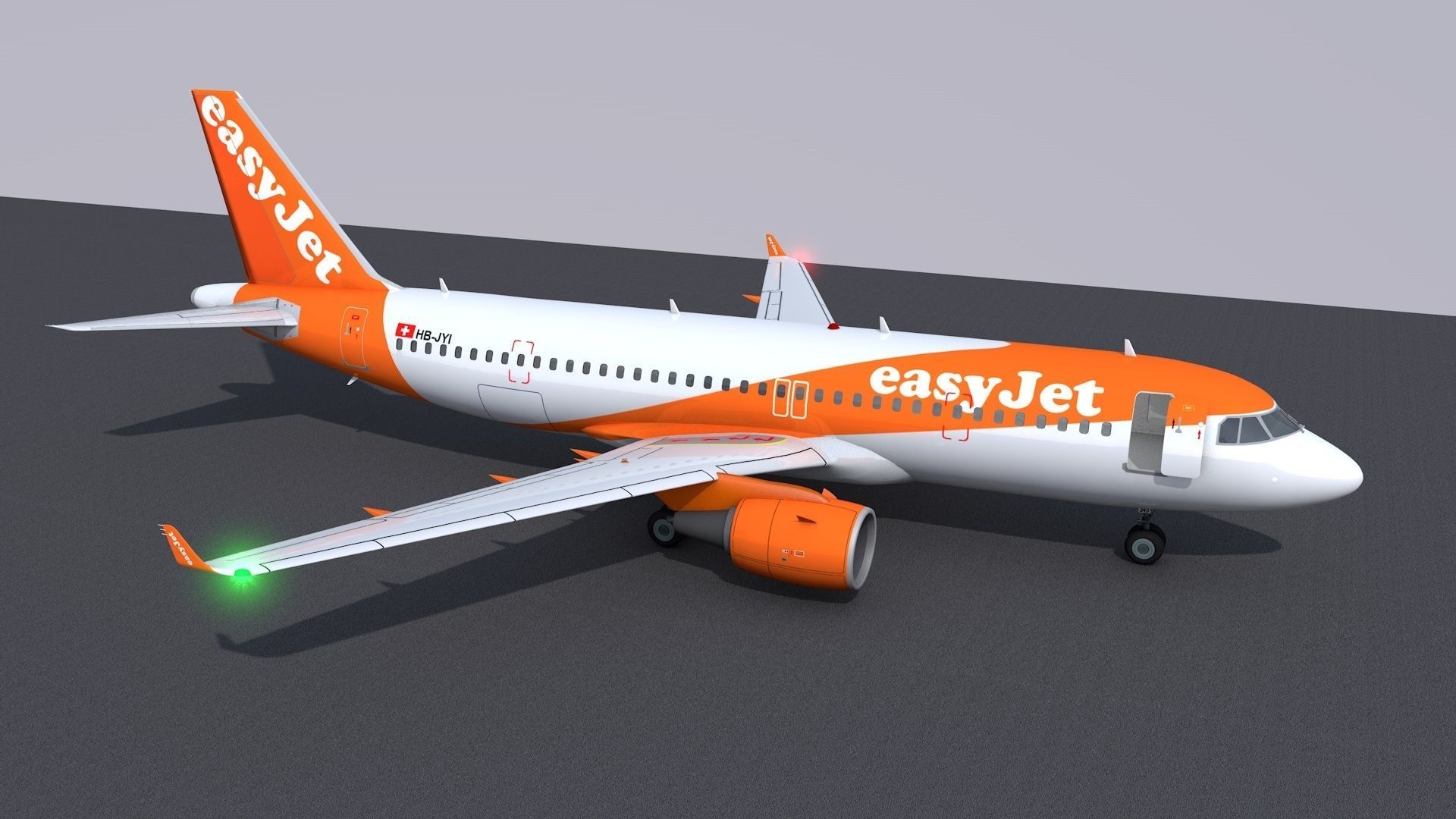 Airbus A320 livery Easy Jet 3D model | CGTrader