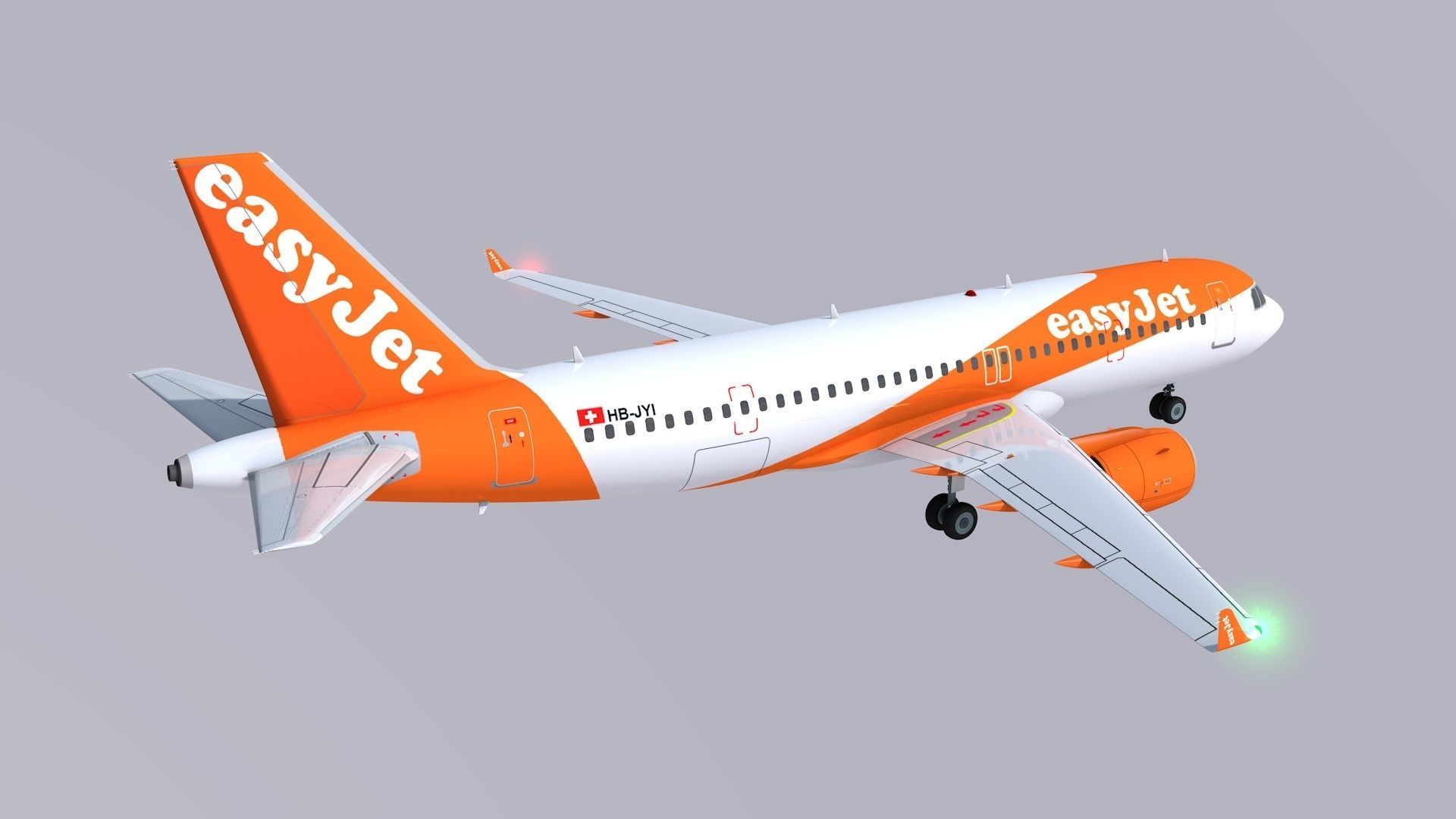 Airbus A320 livery Easy Jet 3D model | CGTrader