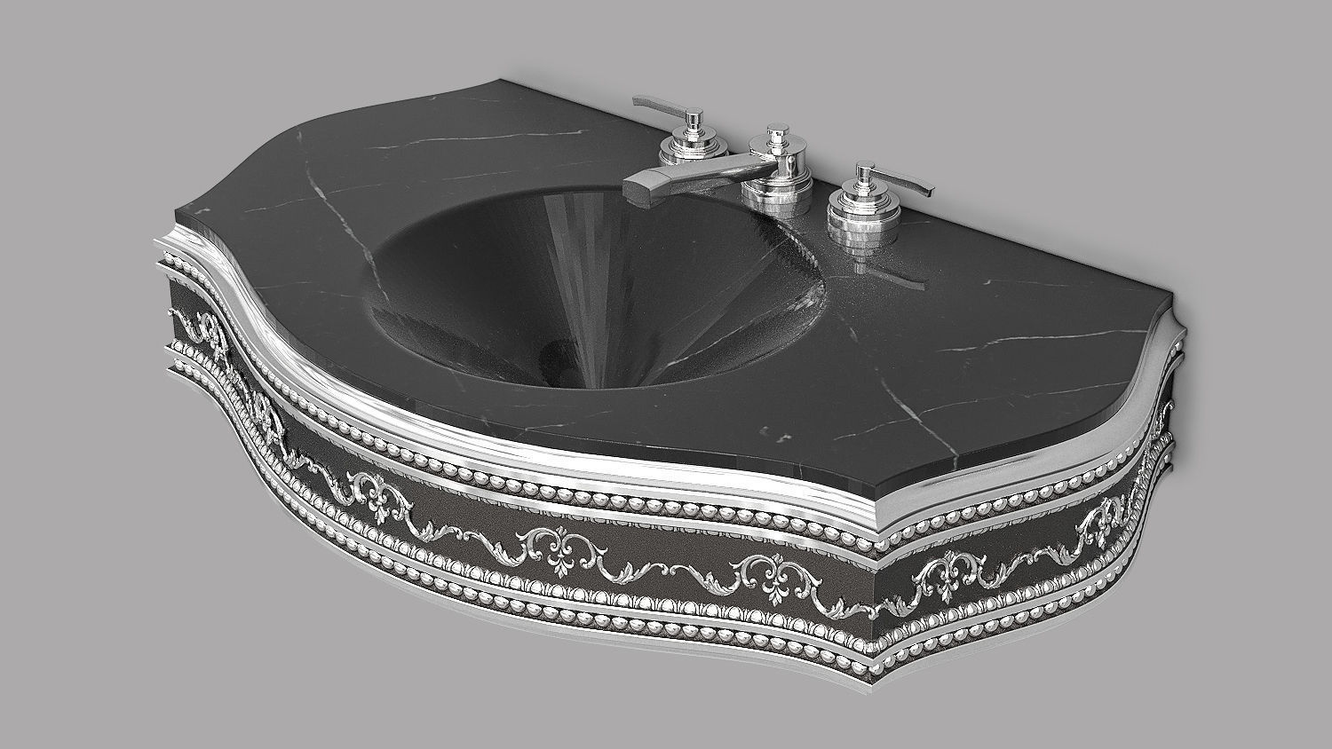 Classic Wash Basin 10 3D model | CGTrader