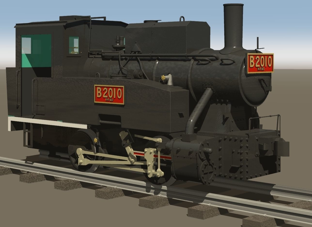 Japan RailWay B20 steam locomotive WW2 3D model | CGTrader
