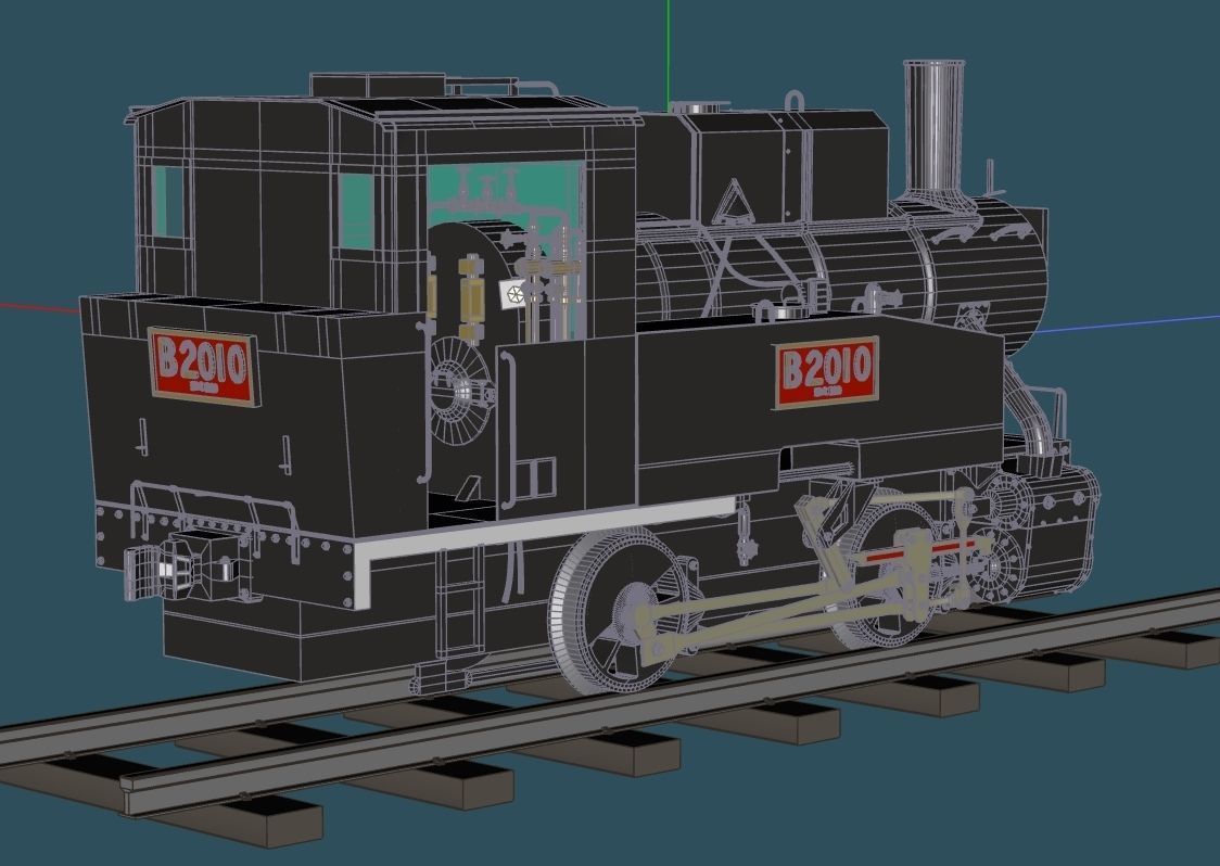 Japan RailWay B20 steam locomotive WW2 3D model | CGTrader