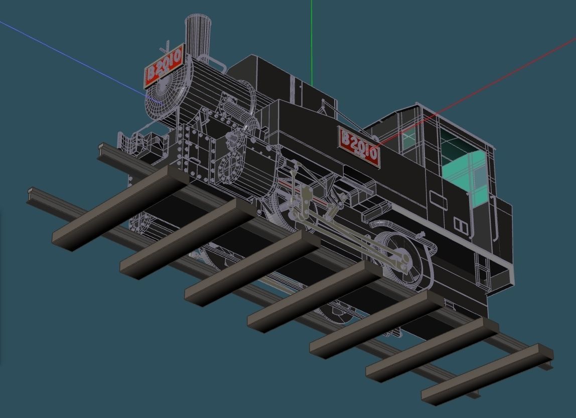 Japan RailWay B20 steam locomotive WW2 3D model | CGTrader