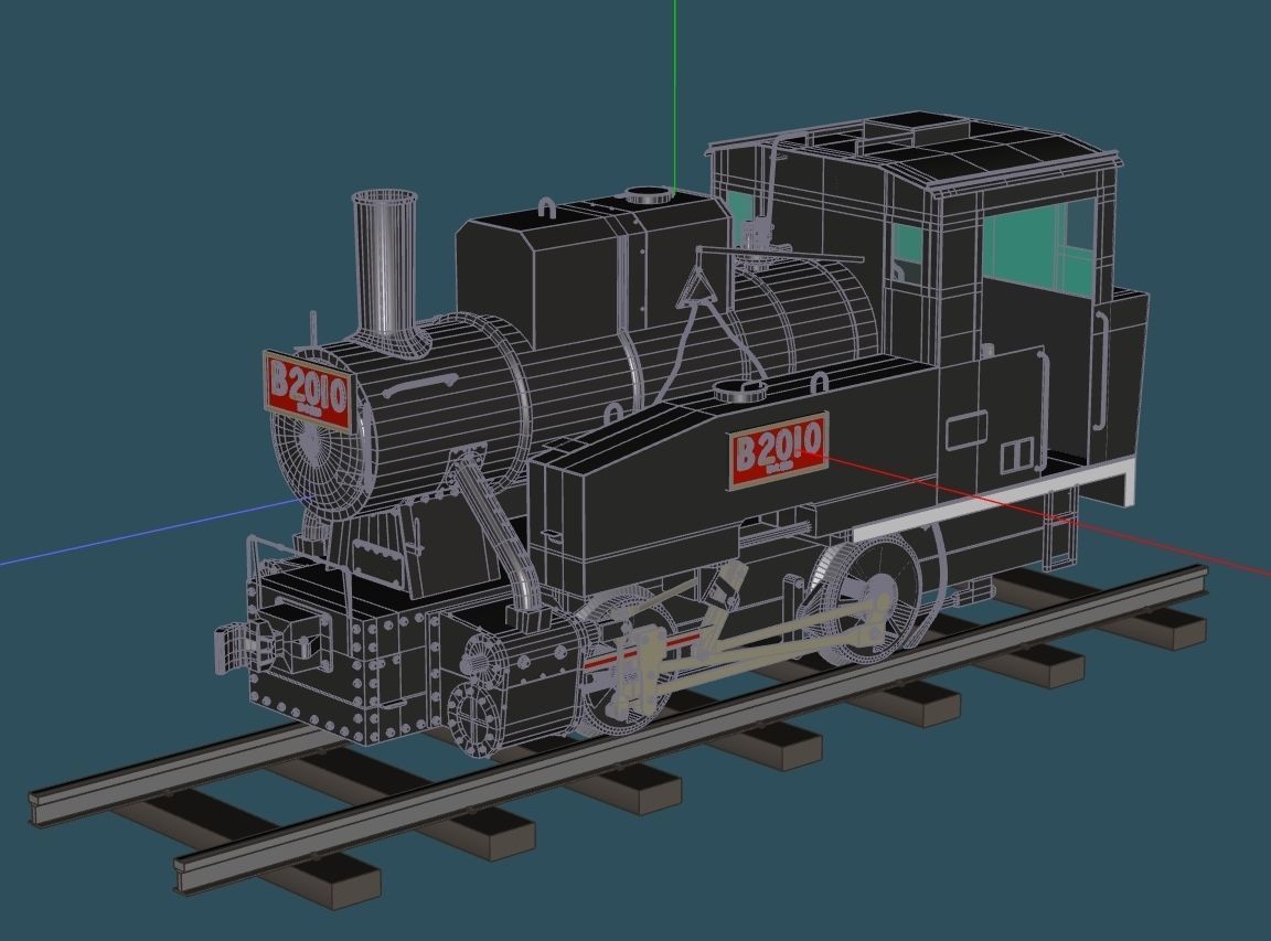 Japan RailWay B20 steam locomotive WW2 3D model | CGTrader