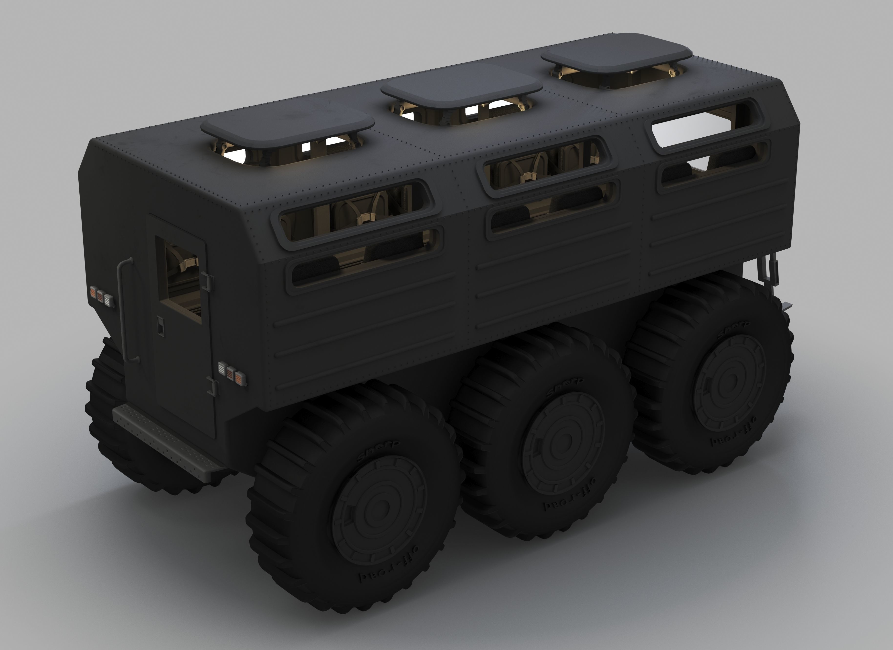 SHERP Trailer 3D model | CGTrader