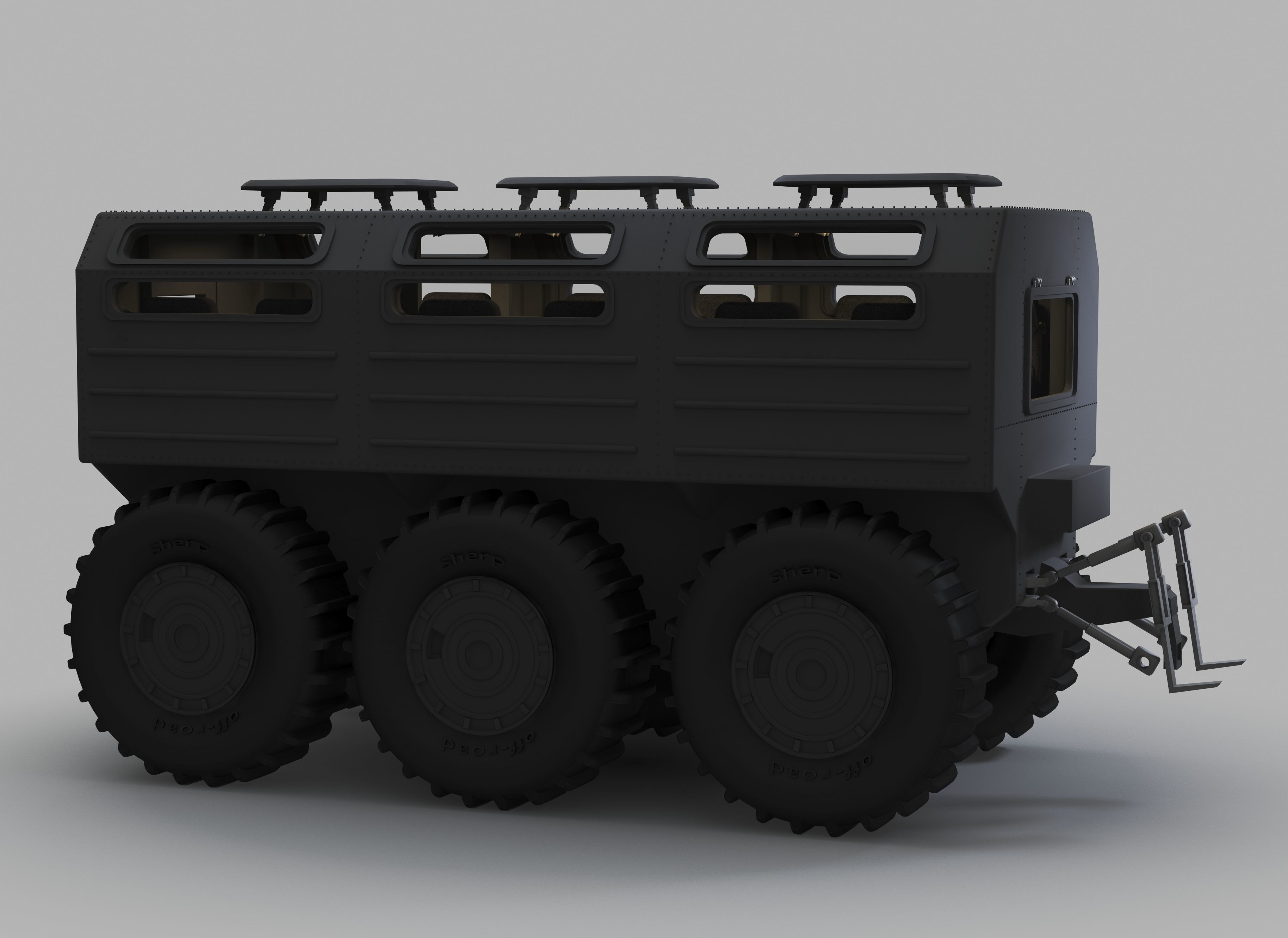 SHERP Trailer 3D model | CGTrader