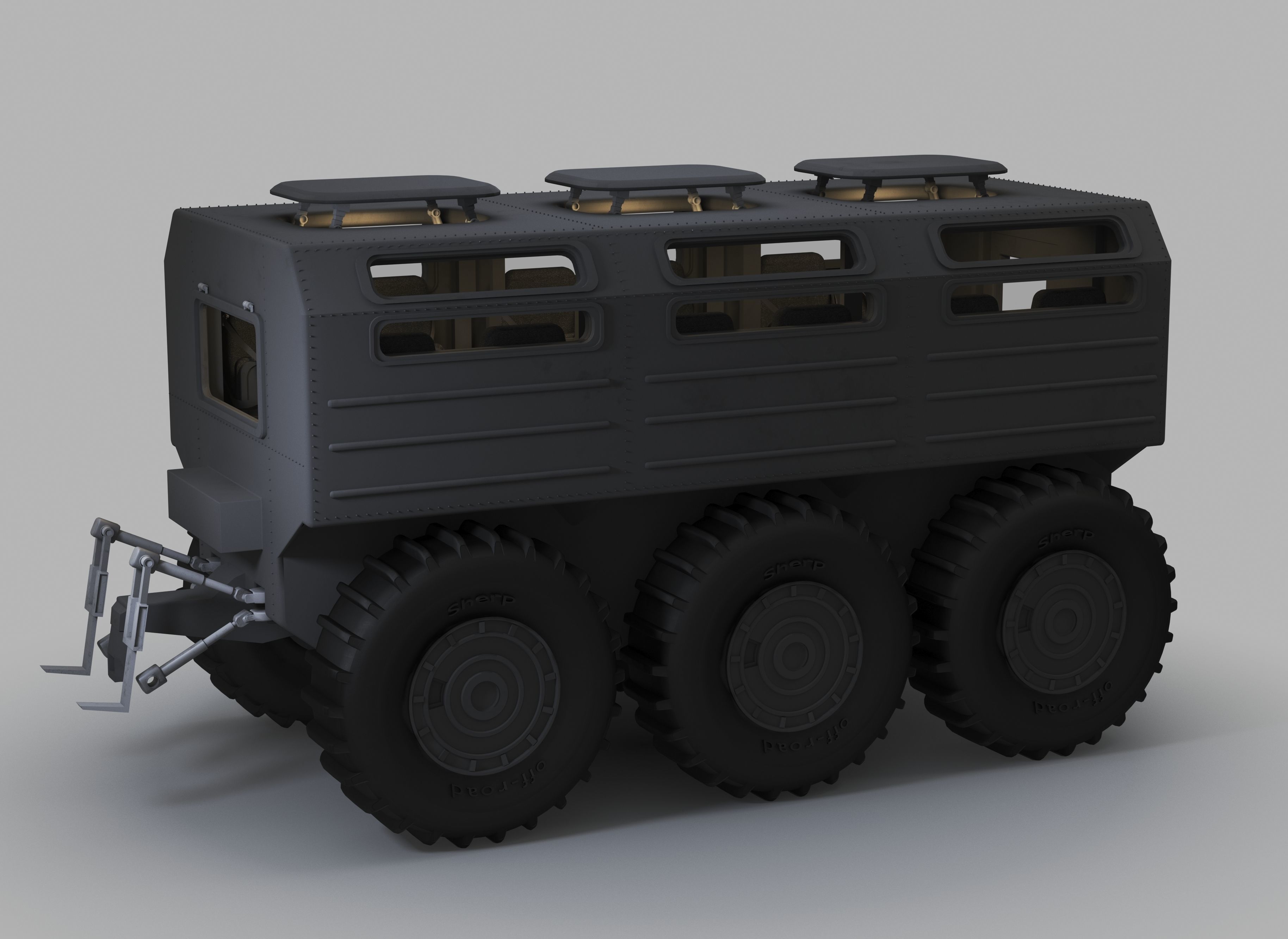 SHERP Trailer 3D model | CGTrader